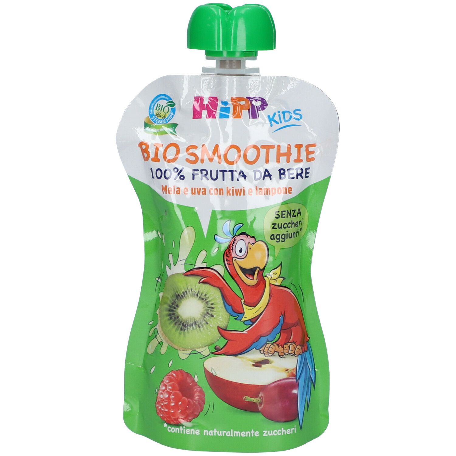 HiPP Kids Bio Smoothie Mela e Uva con Kiwi e Lampone 120 ml | Redcare