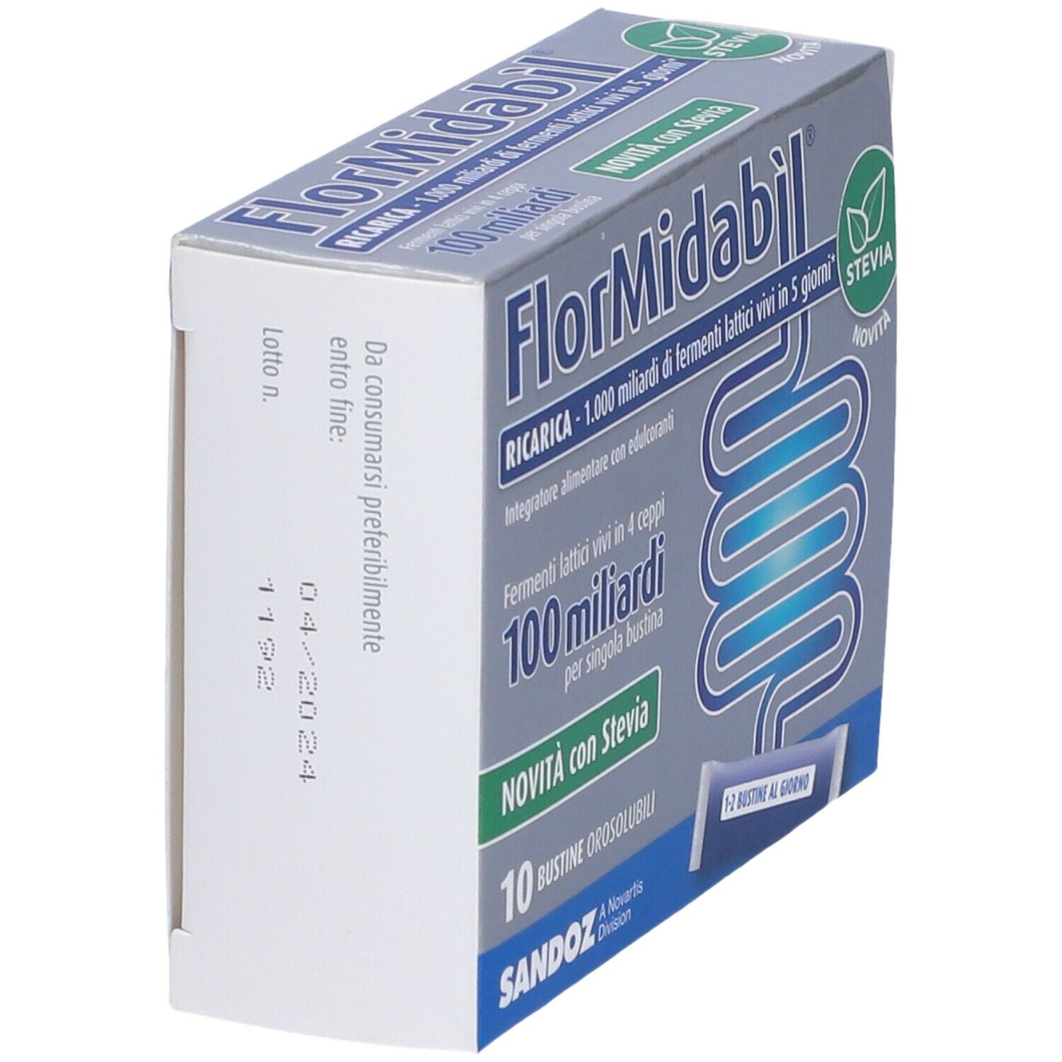 FlorMidabíl Ricarica Bustine con Stevia 10 pz - Redcare