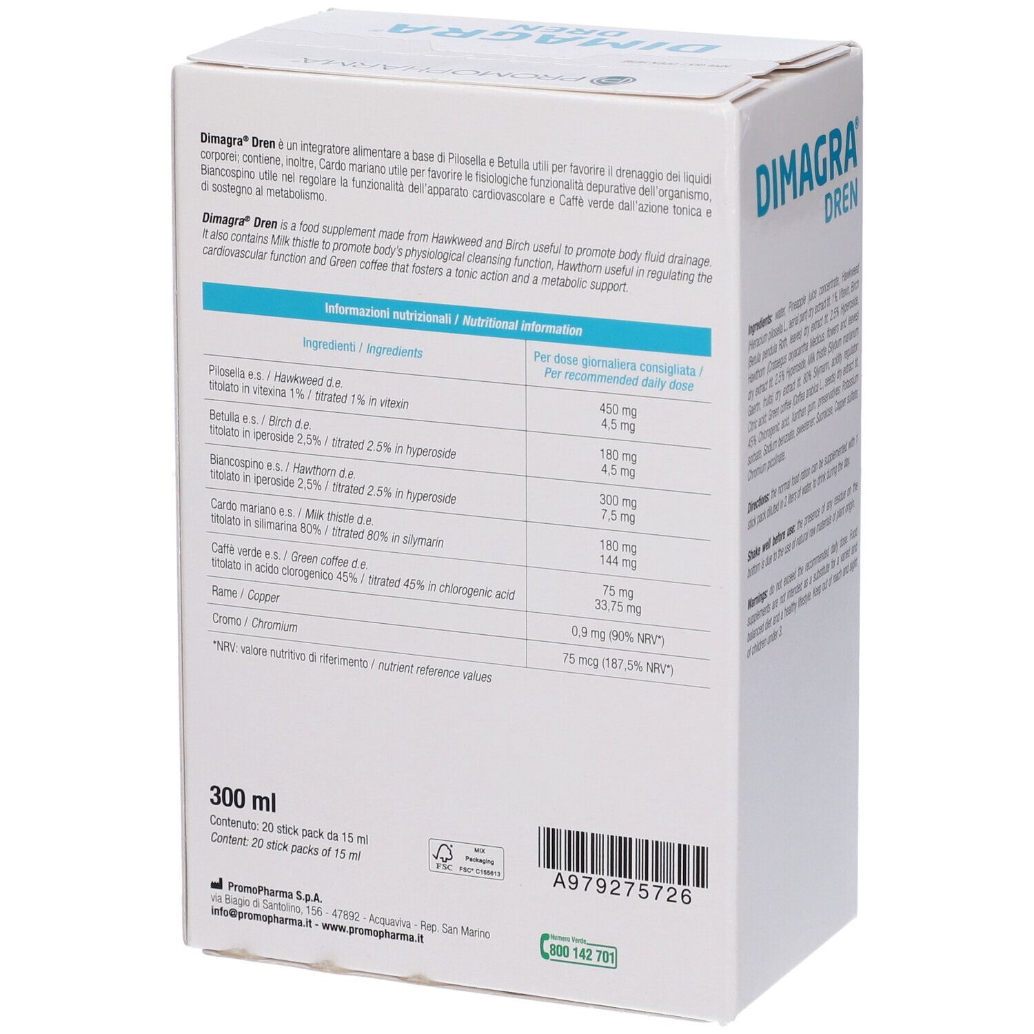 PromoPharma® Dimagra® Dren Stick 20x15 ml | Redcare