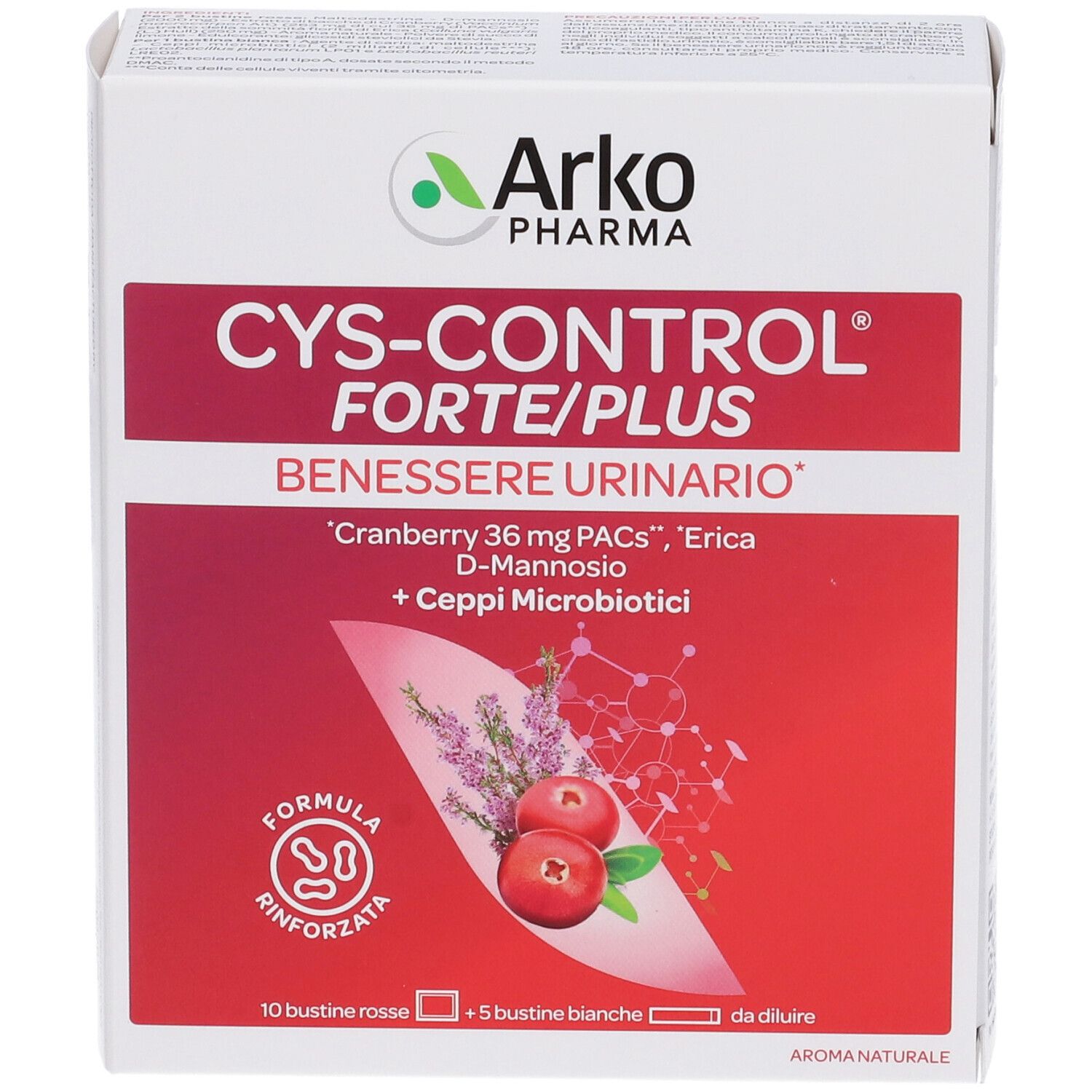 Arkopharma CYS-CONTROL® Forte Probiotici 15 Bustine 15 pz - Redcare