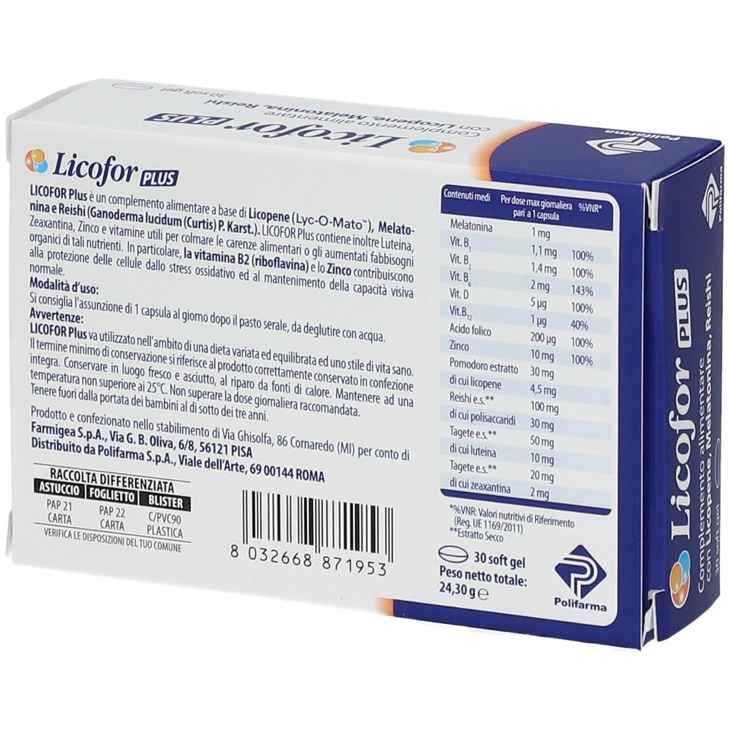 Polifarma Licofor PLUS 24,3 g - Redcare