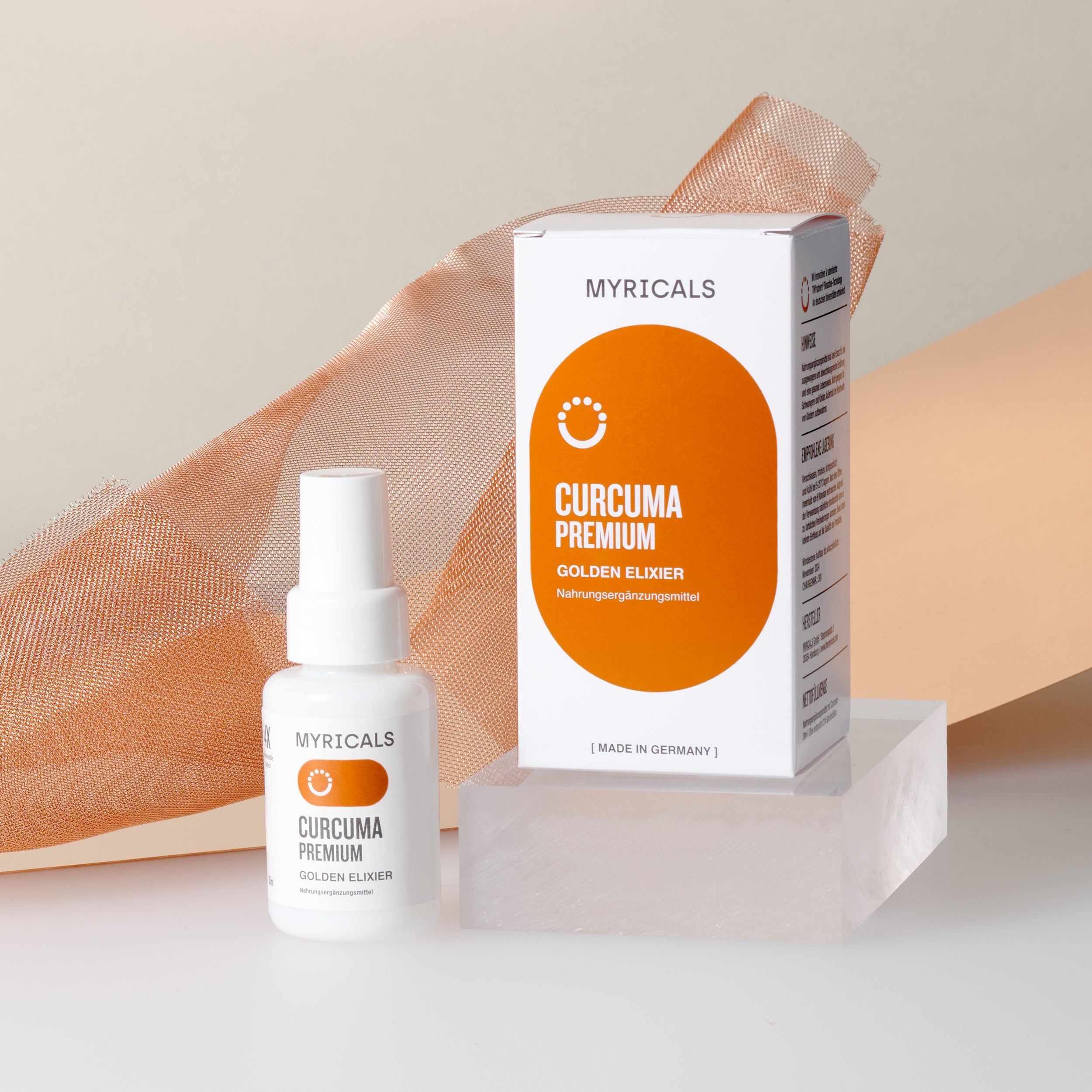 MYRICALS CURCUMA PREMIUM - GOLDEN ELIXIER SPRAY, WASSERLÖSLICH 30 ml ...