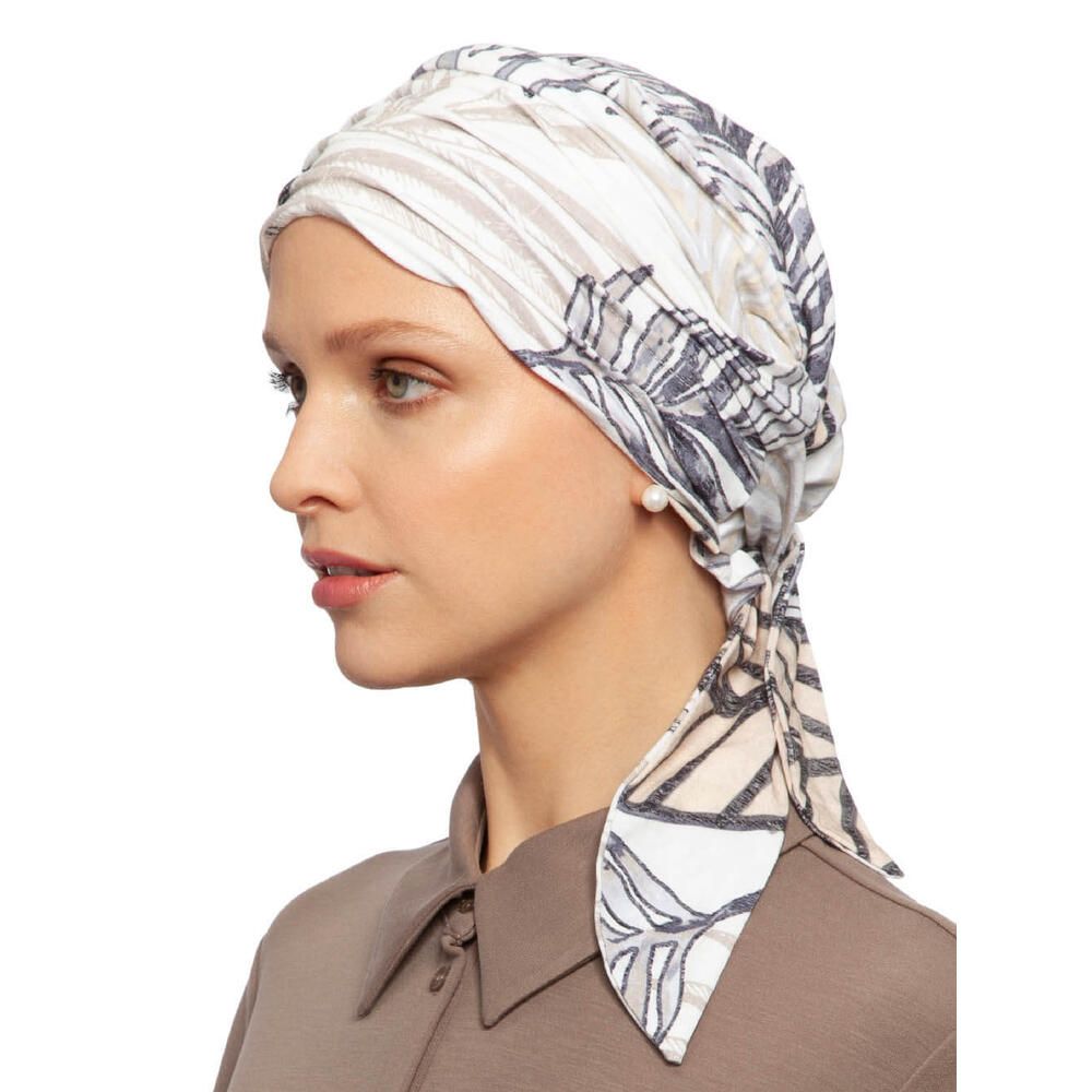 Turban Avani von Turbane - designs by Lofty in Ecru/Gold/Grau 1 St ...