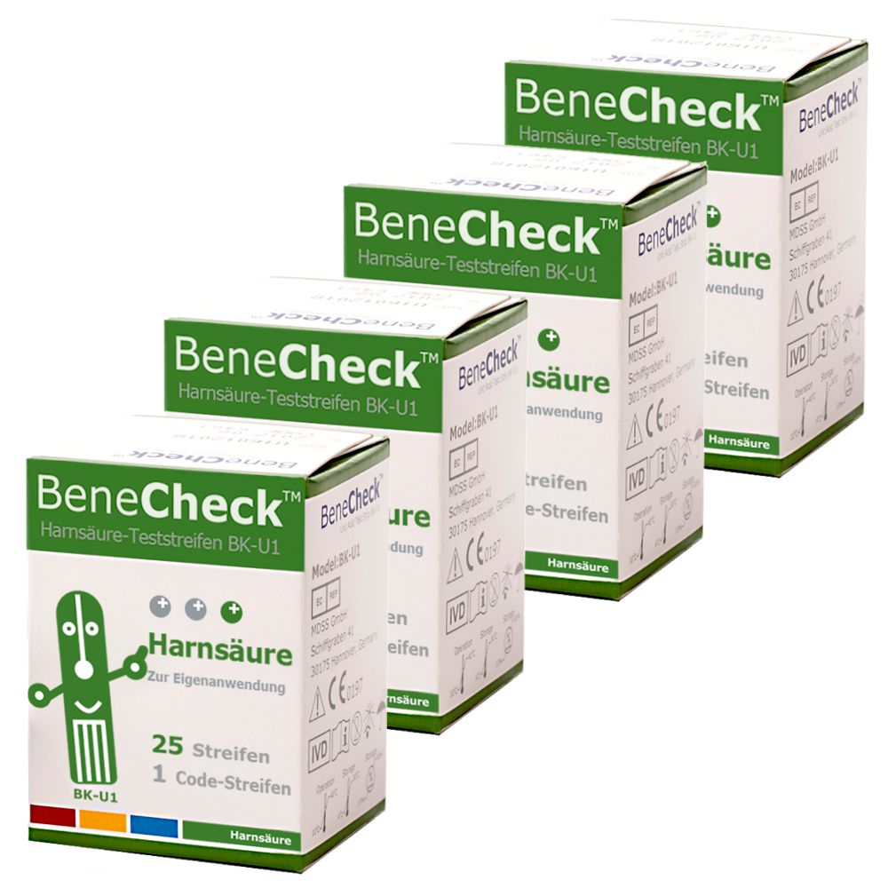 BeneCheck Harnsäure-Teststreifen 100 St - SHOP APOTHEKE