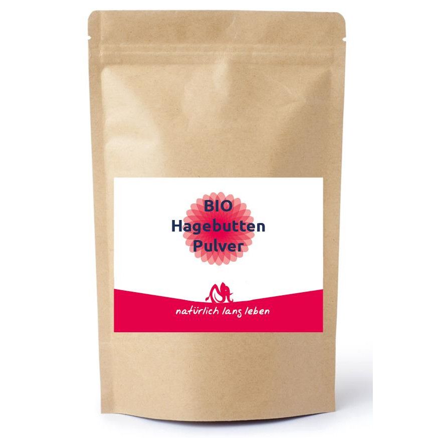 natürlich lang leben BIO Hagebutten Pulver 500 g - Shop Apotheke