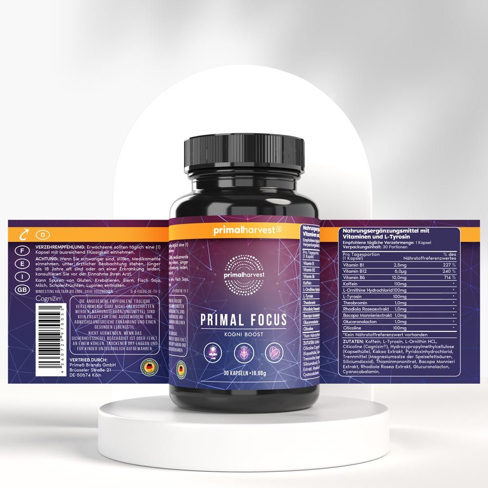 Primal Focus Kogni Boost von Primal Harvest® 30 St - Shop Apotheke