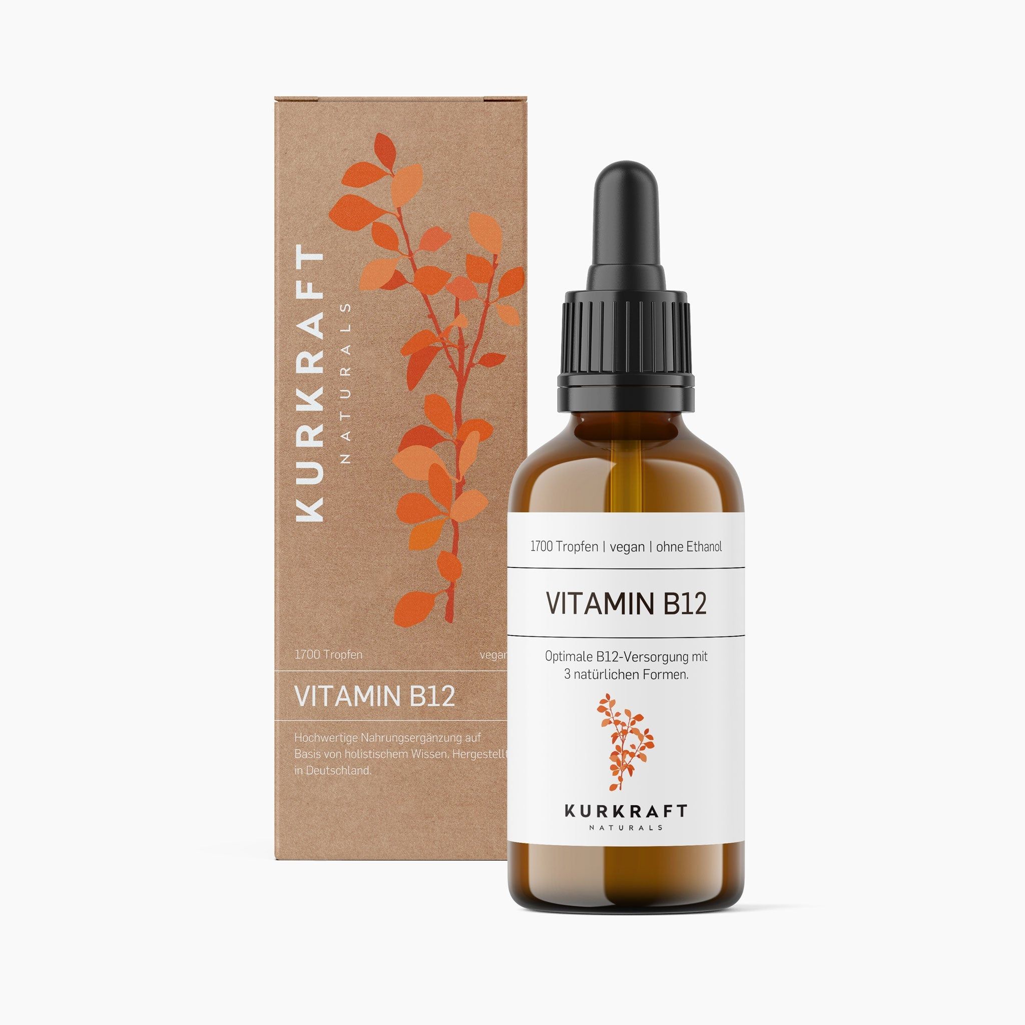 Kurkraft© Vitamin B12 - Tri-Komplex - alle 3 natürlichen Formen 50 ml ...