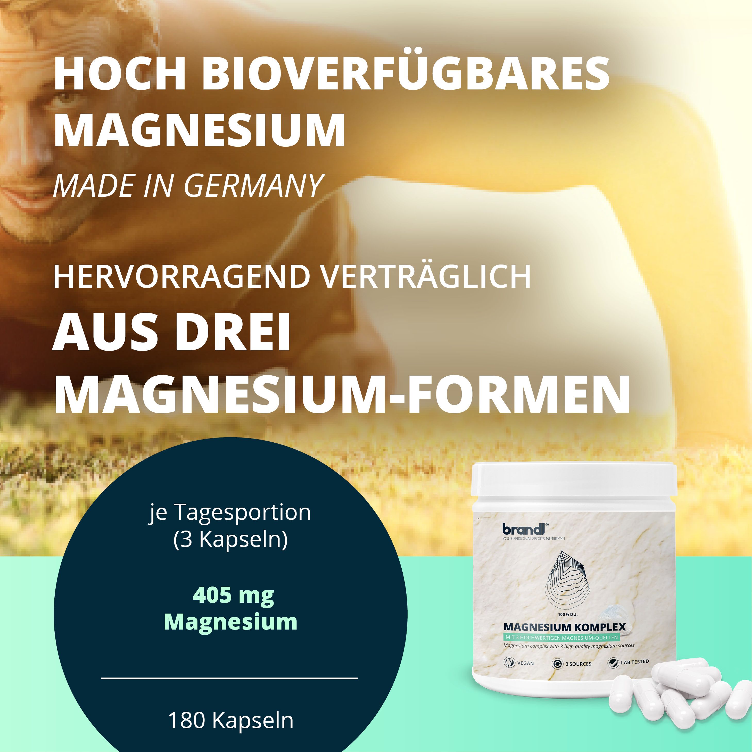 brandl® Magnesium Komplex aus 3 Magnesium-Formen 180 St - Shop Apotheke