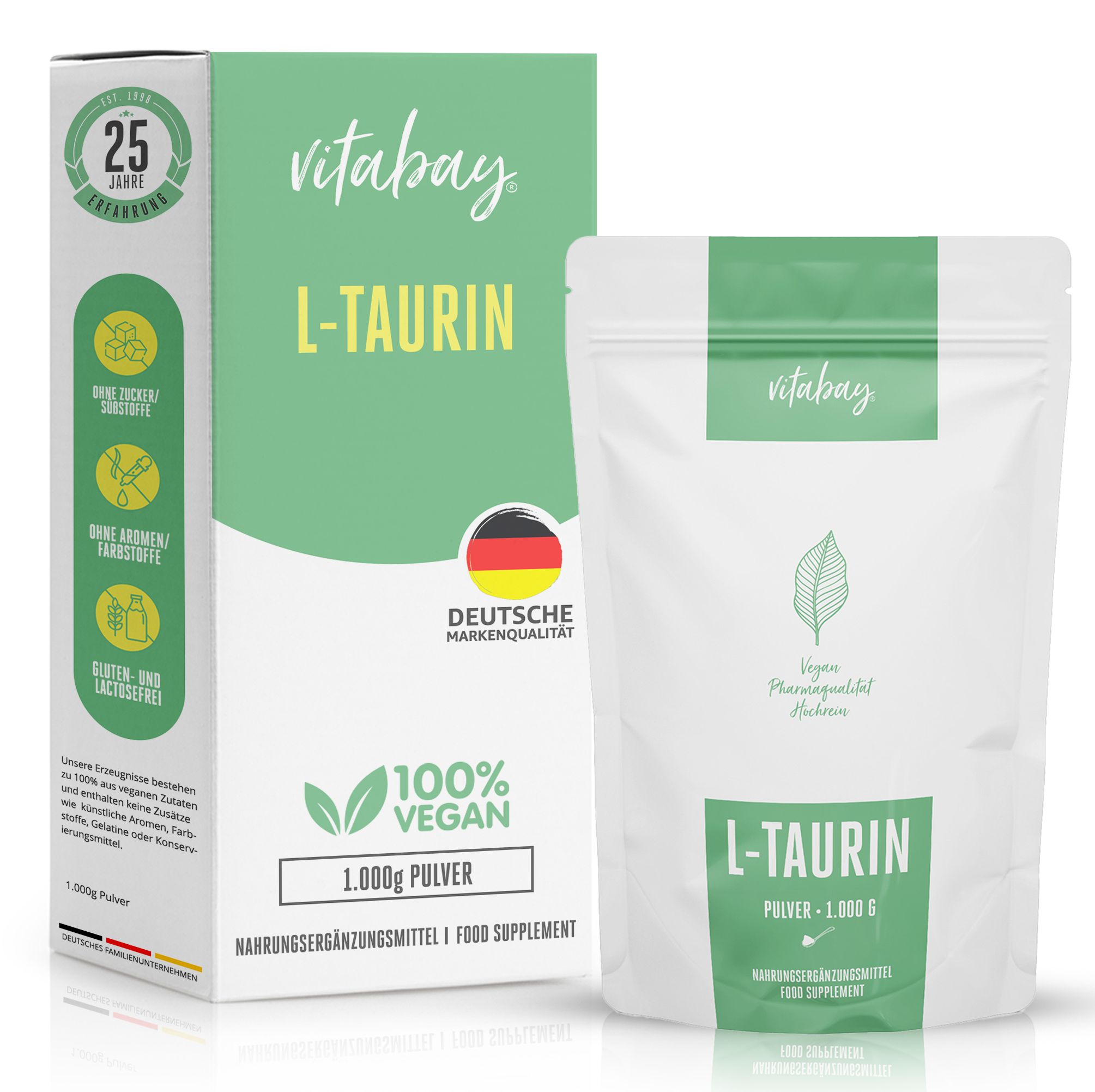 Vitabay Taurin Pulver 6000 mg 1000 g - Shop Apotheke