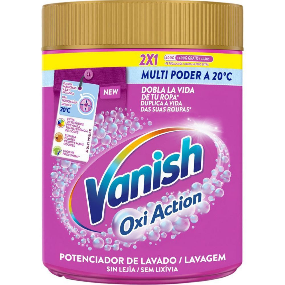 Vanish - Oxi Action Fleckenentferner-Pulver für Bunte Kleidung 900 g ...