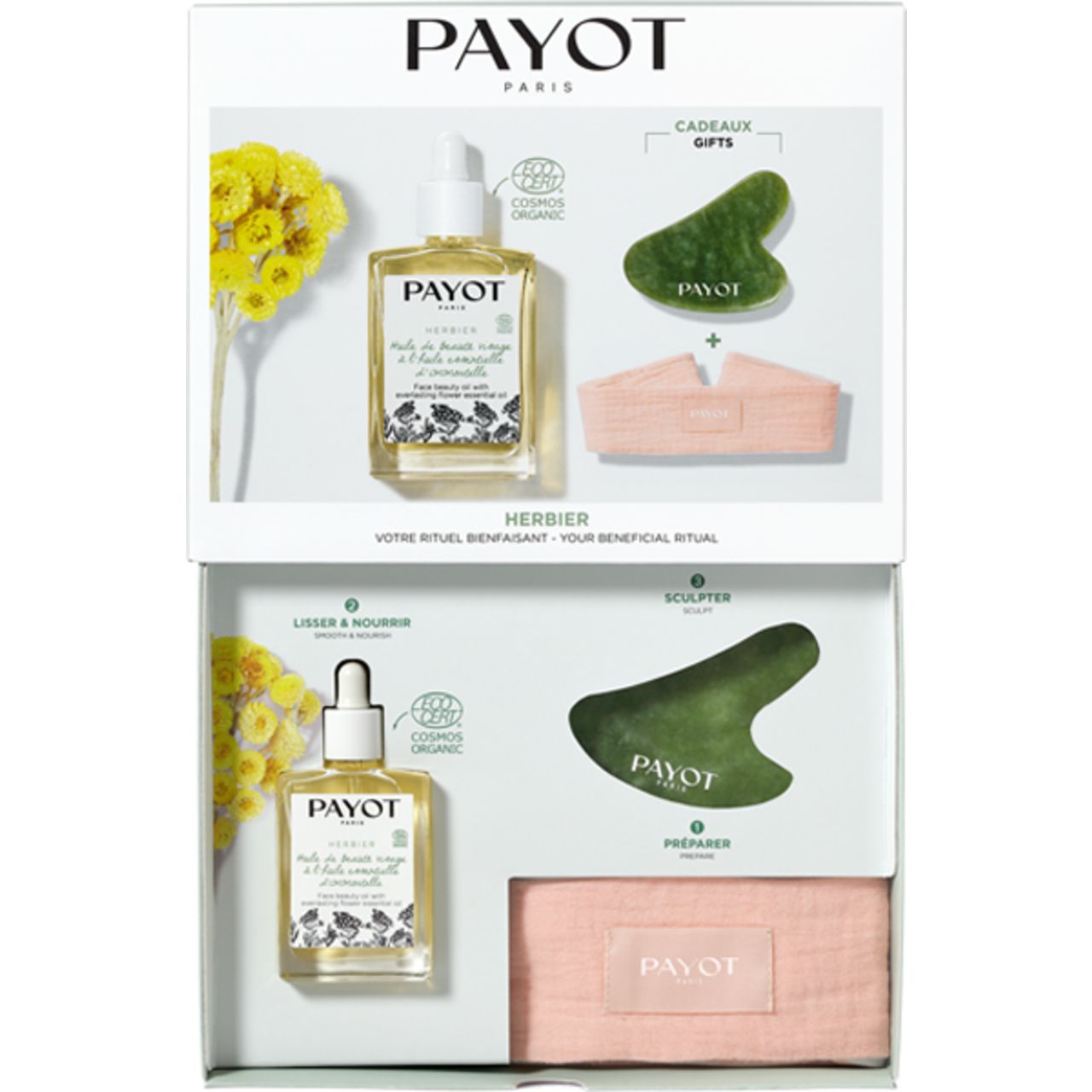 Payot, Herbier Launch Box = Huile de Beauté 30 ml + Gua Sha + Stirnband ...