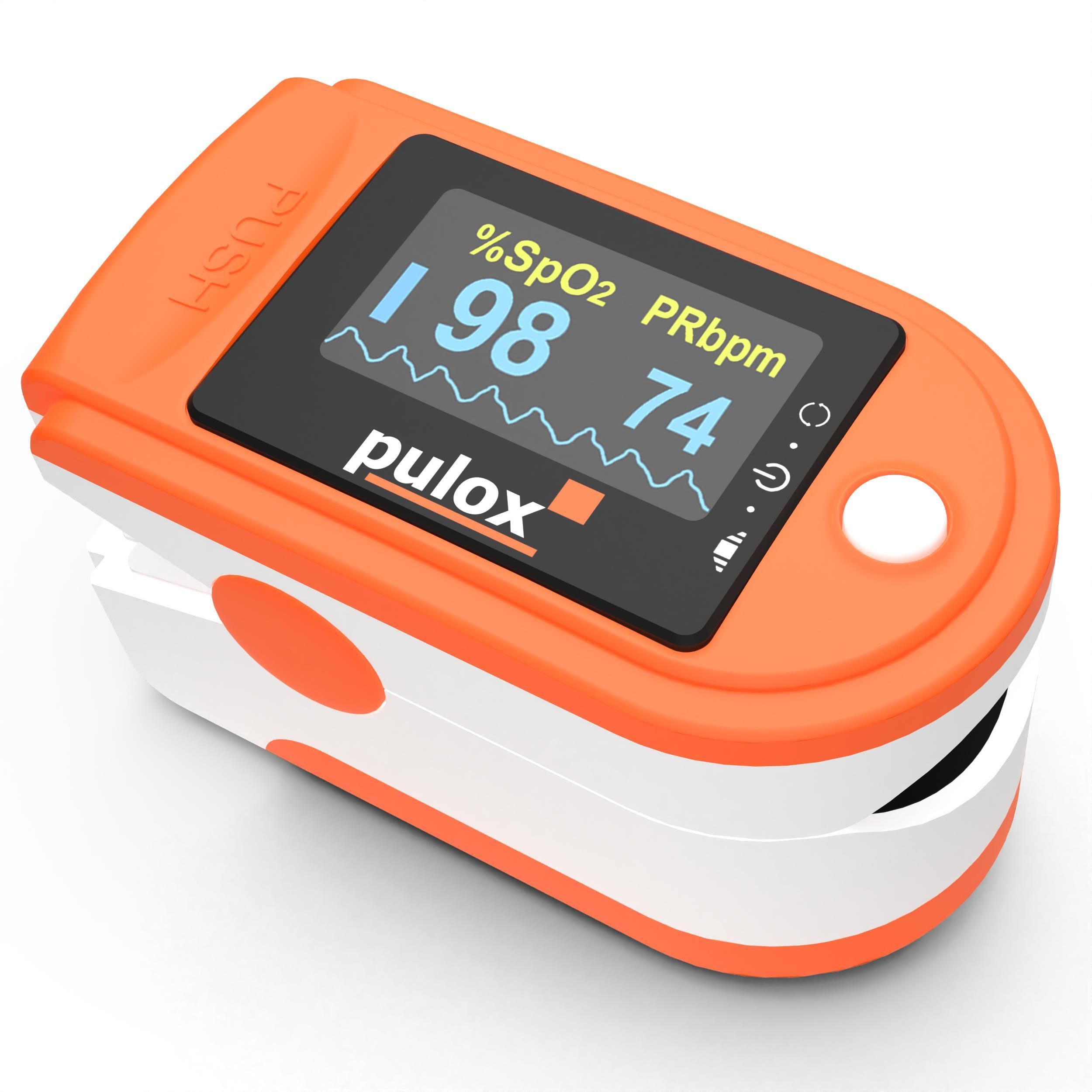 pulox - PO-200 Solo - Finger-Pulsoximeter - Orange 1 St - Shop Apotheke