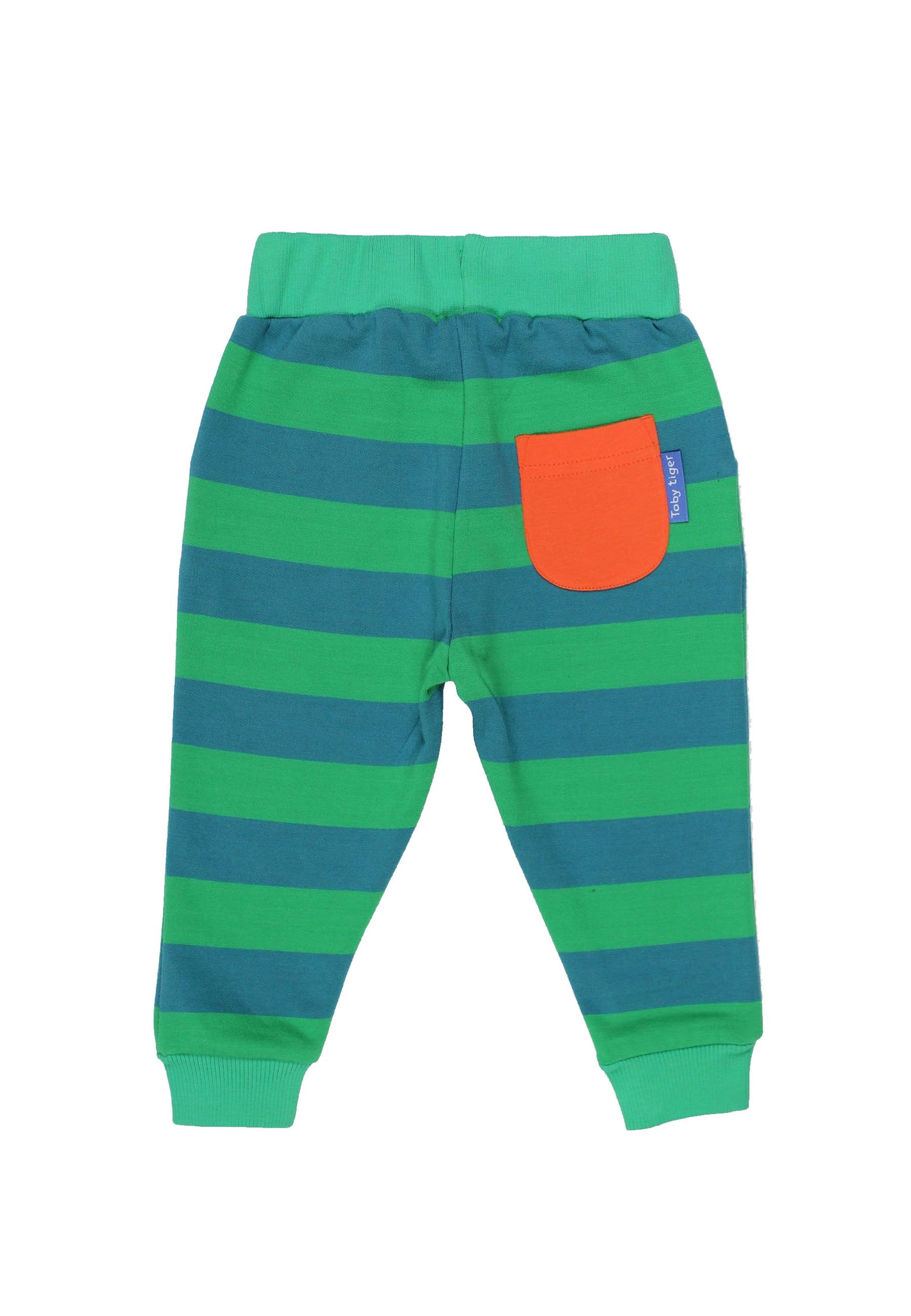 Toby Tiger Gestreifte Babyhose , grün gestreift 1 St - Shop Apotheke