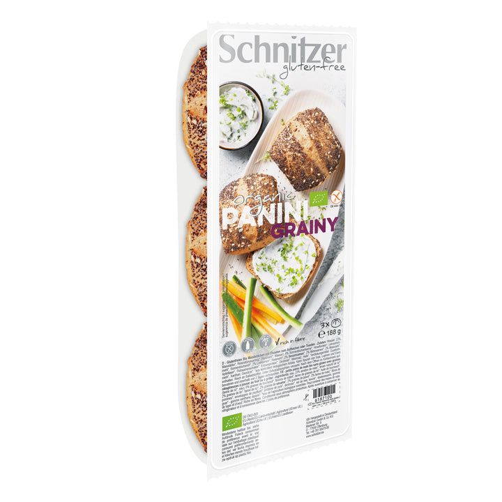 Schnitzer Panini Grainy Brötchen glutenfrei 188 g - Shop Apotheke