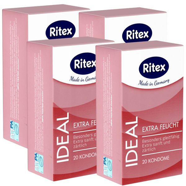 Ritex *Ideal* Extra Feucht, extra feuchte Kondome mit 50% mehr ...