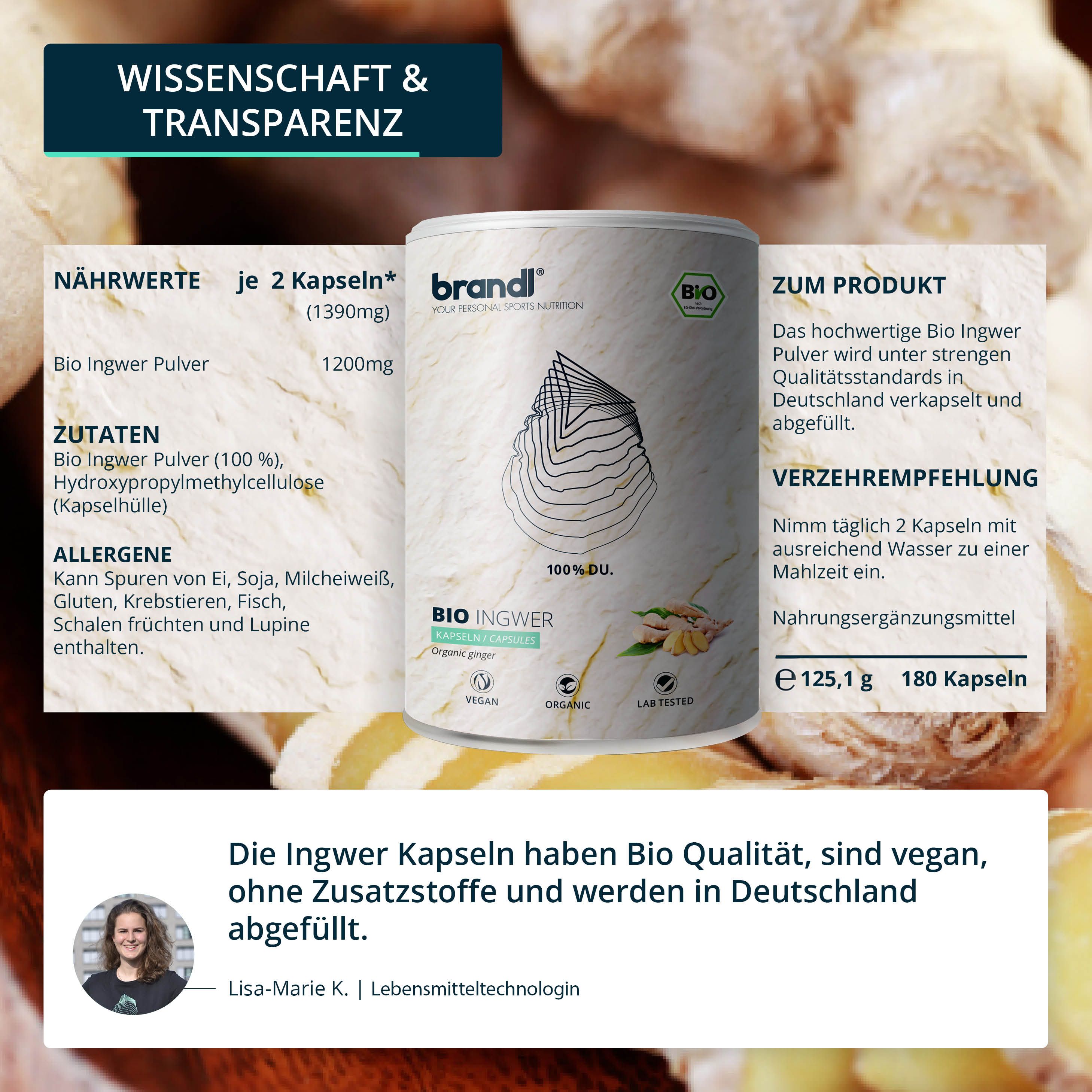 brandl® Bio Ingwer (Ginger) 360 St - Shop Apotheke