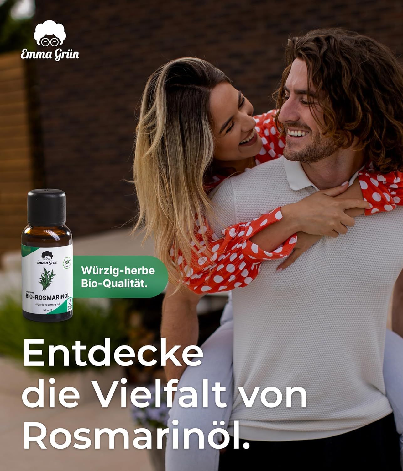 Emma Grün® ätherisches Bio Rosmarinöl naturrein & hochdosiert 30 ml ...