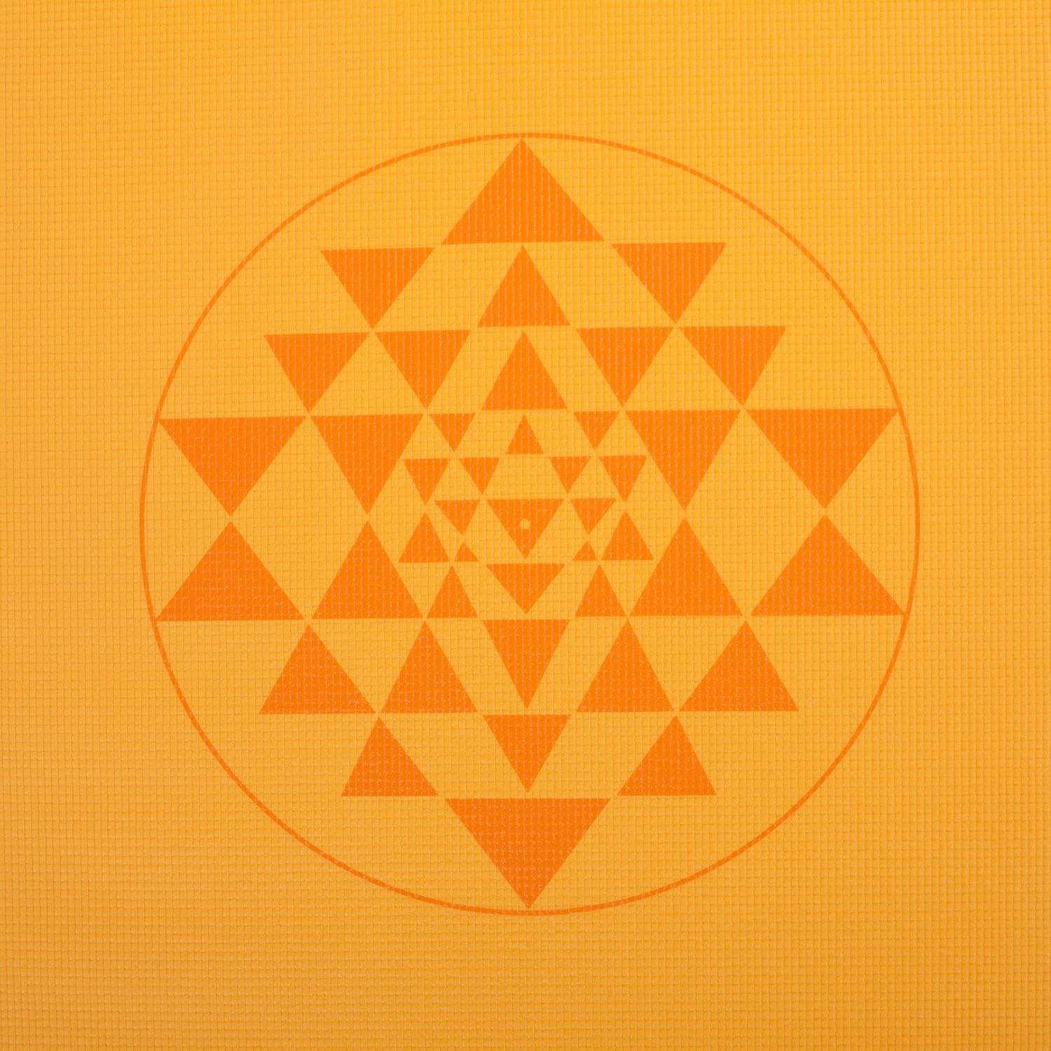 Yogamatte LEELA Collection SAFRAN, Yantra/Alignment orange, PVC 896-YS ...