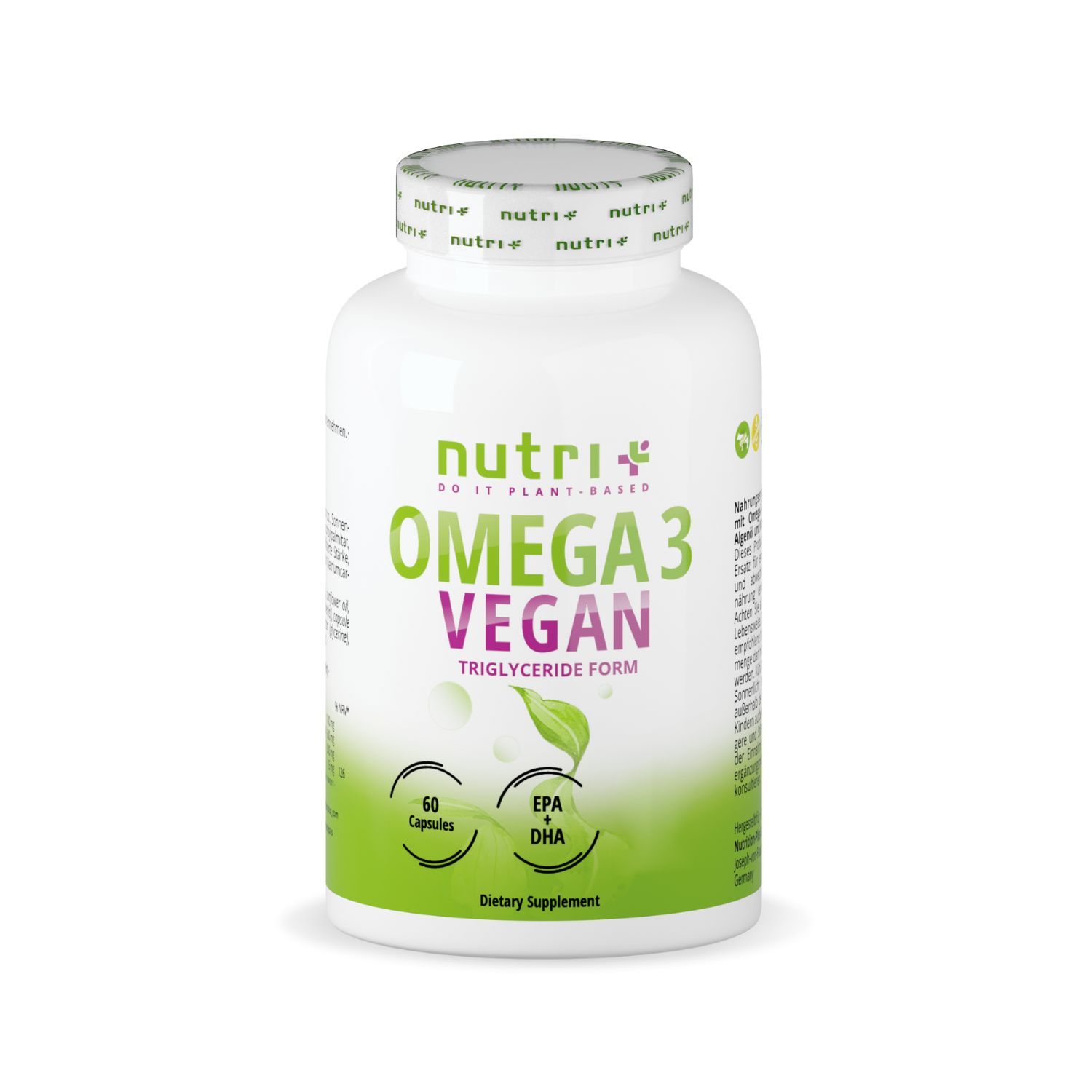 Nutri+ Omega 3 vegan 60 St - Shop Apotheke