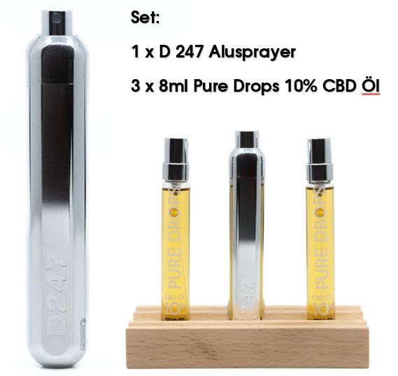 Pure Drops meets D247 - CBD ÖL 10% Gold Edition 3 x 8ml aus Österreich ...