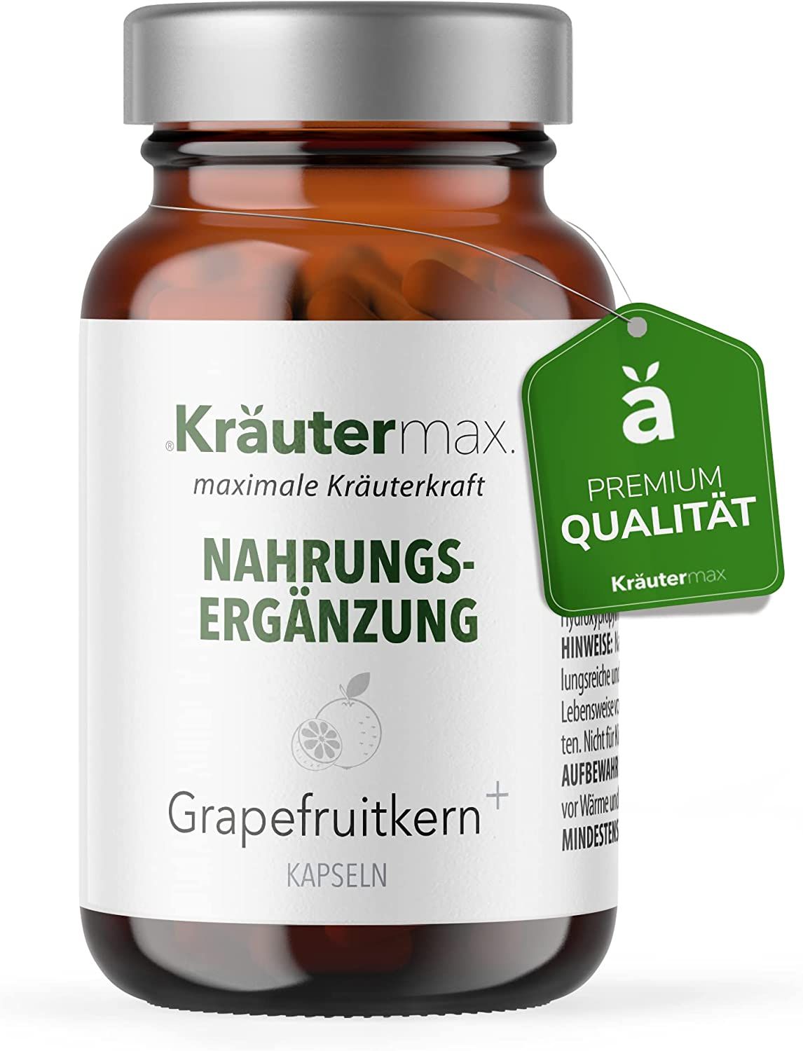 Kräutermax Grapefruitkern Extrakt plus Kapseln 60 St - Shop Apotheke