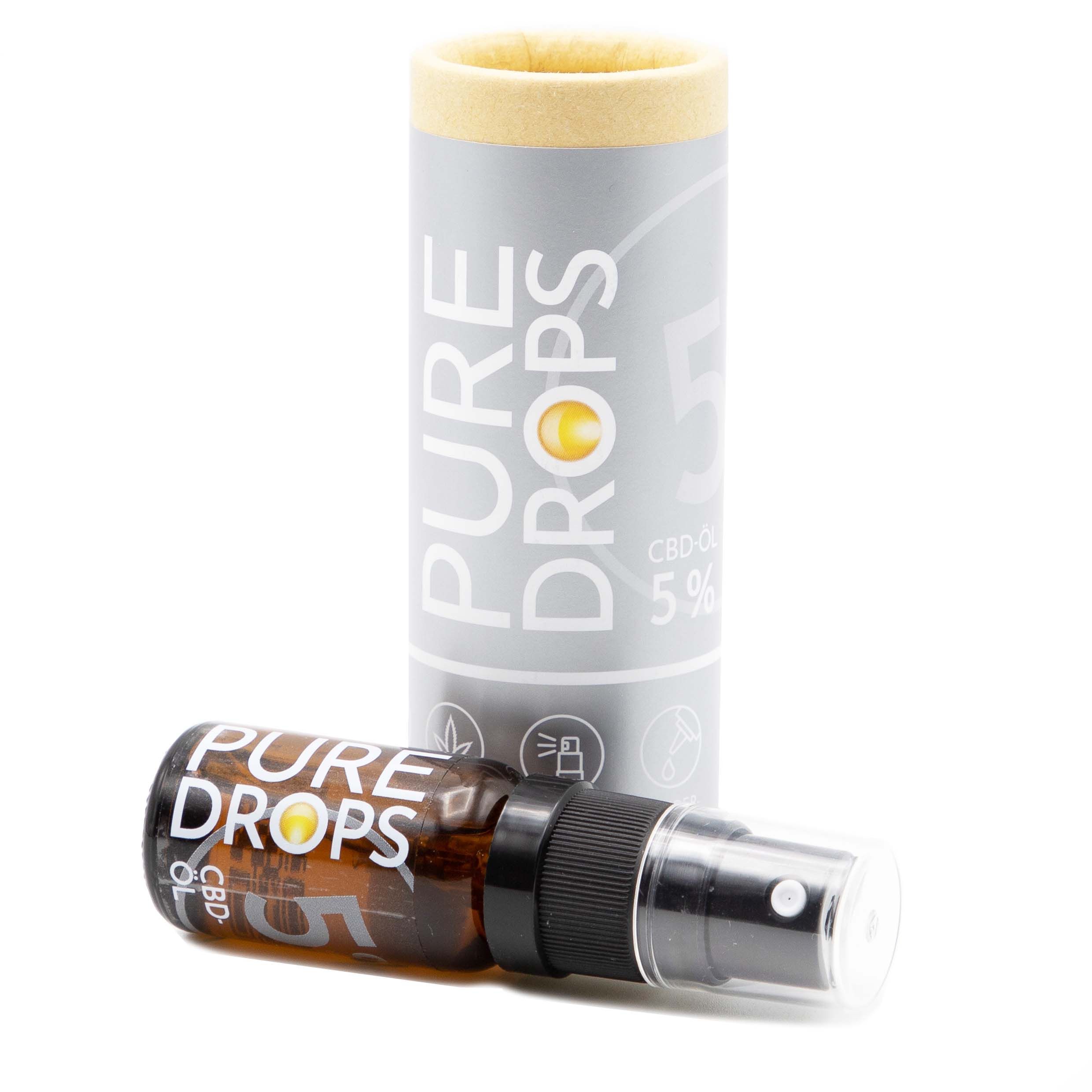 PURE DROPS CBD ÖL aus Österreich 5% CBD Vollspektrum 10 ml - Shop Apotheke