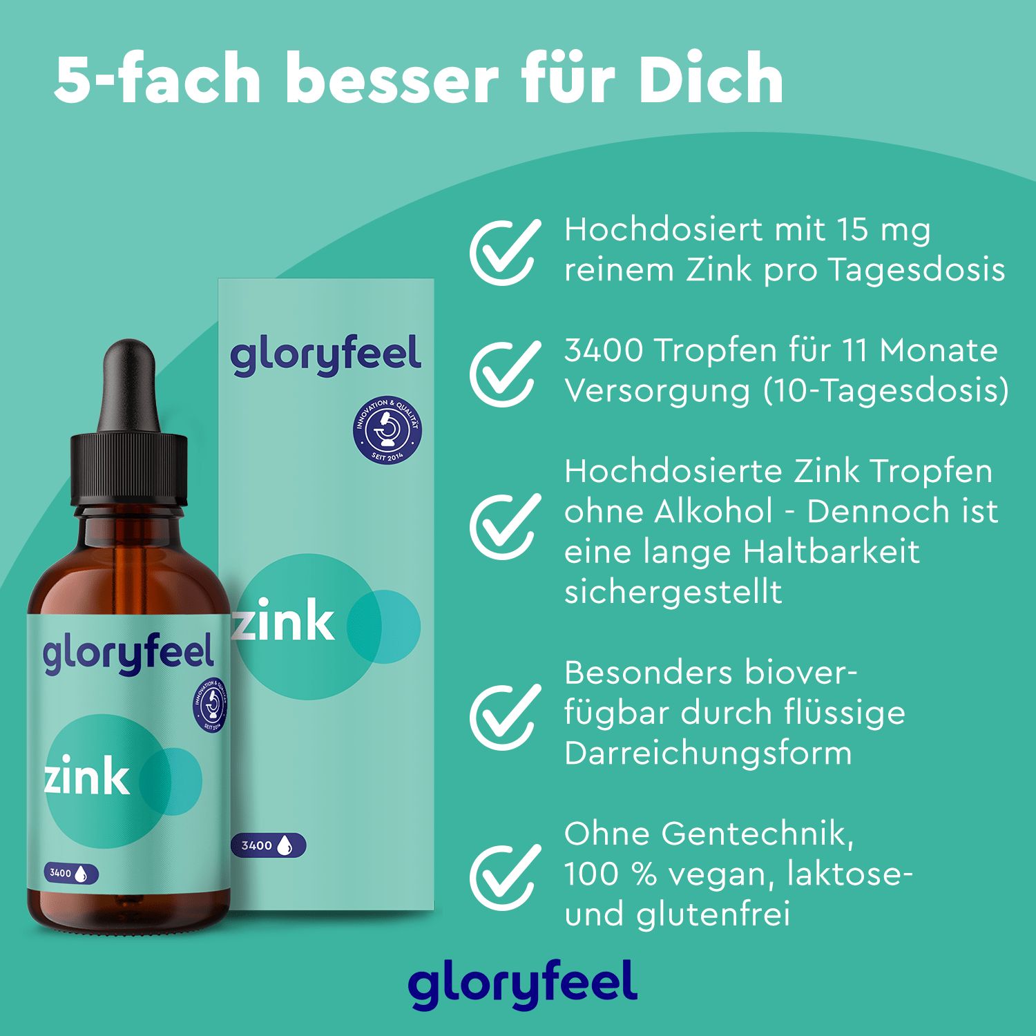 gloryfeel® Zink Tropfen 100 ml - Shop Apotheke