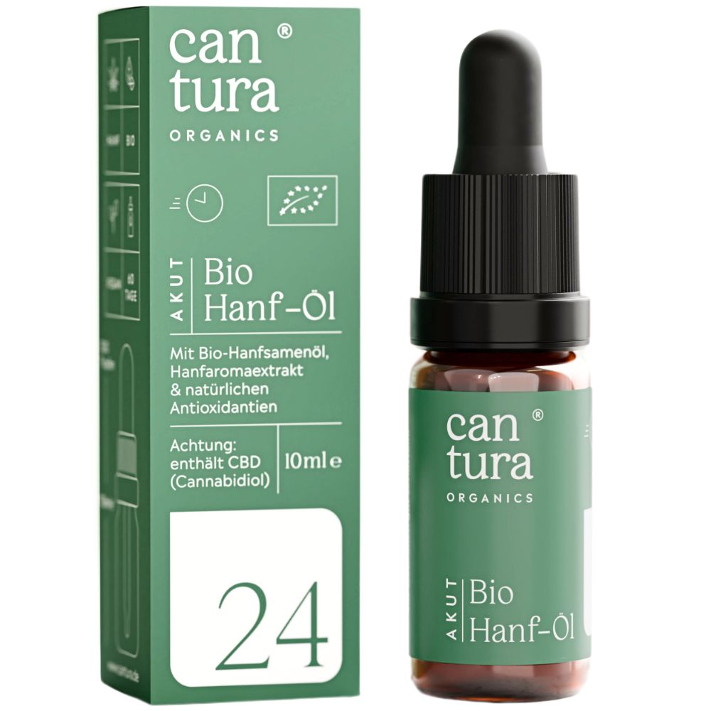 BIO-CBD-ÖL AKUT : 300 CBD-Tropfen mit 24% BIO-CBD von CANTURA® als ...