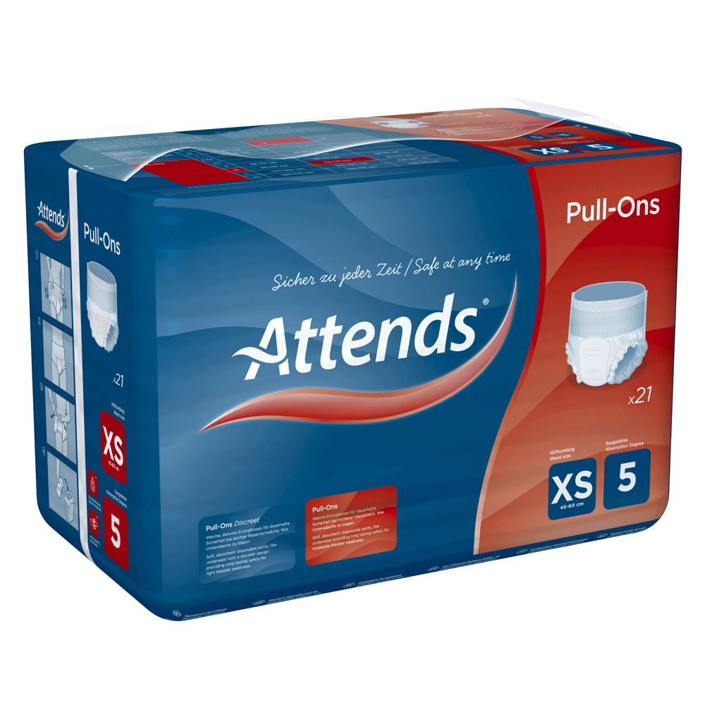 Attends® Pull-Ons 5 XS Einmalhosen 1x21 St - Shop Apotheke