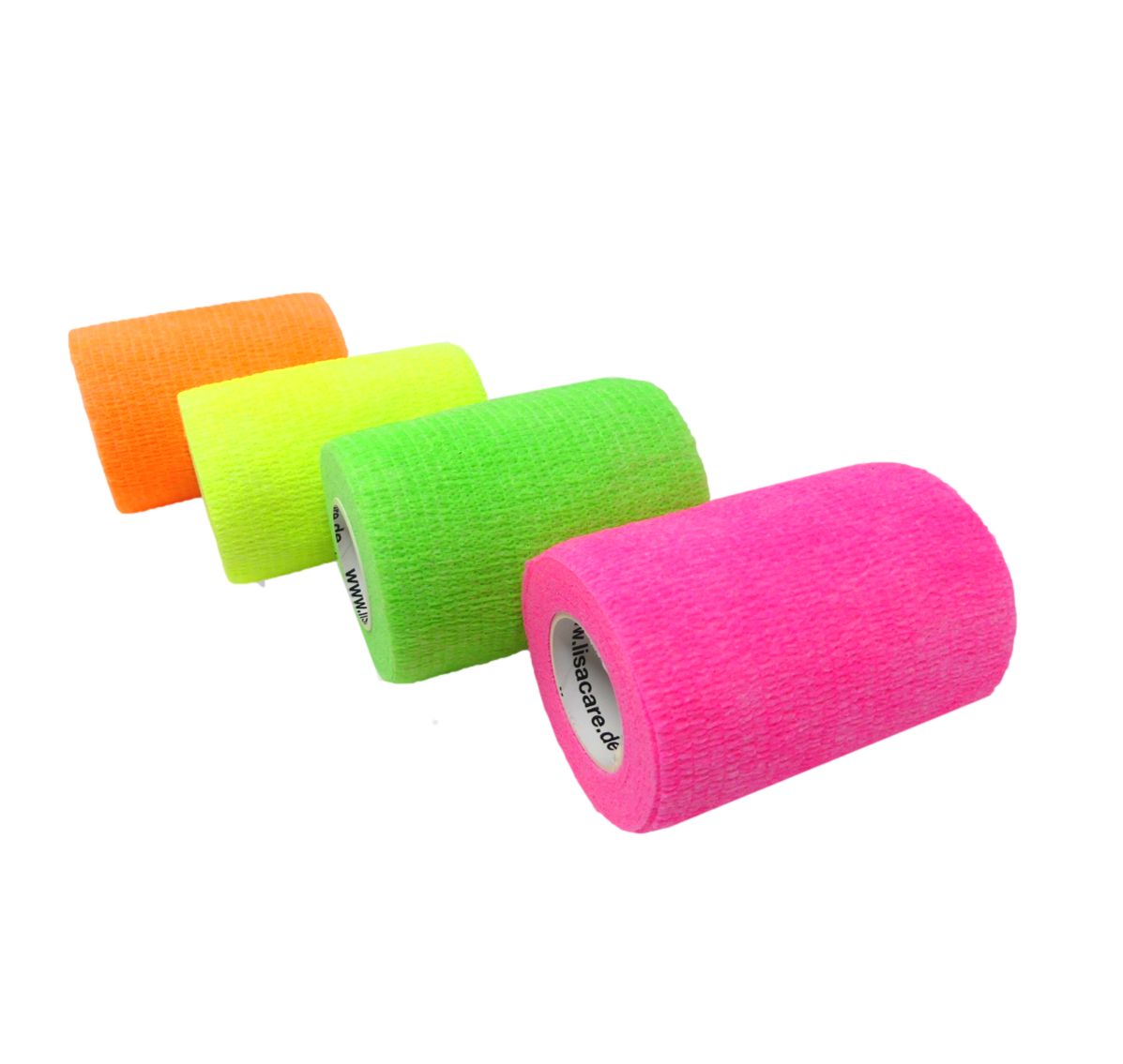 LisaCare Mullbinden elastisch 7,5cm - Neonmix 4 St - Shop Apotheke