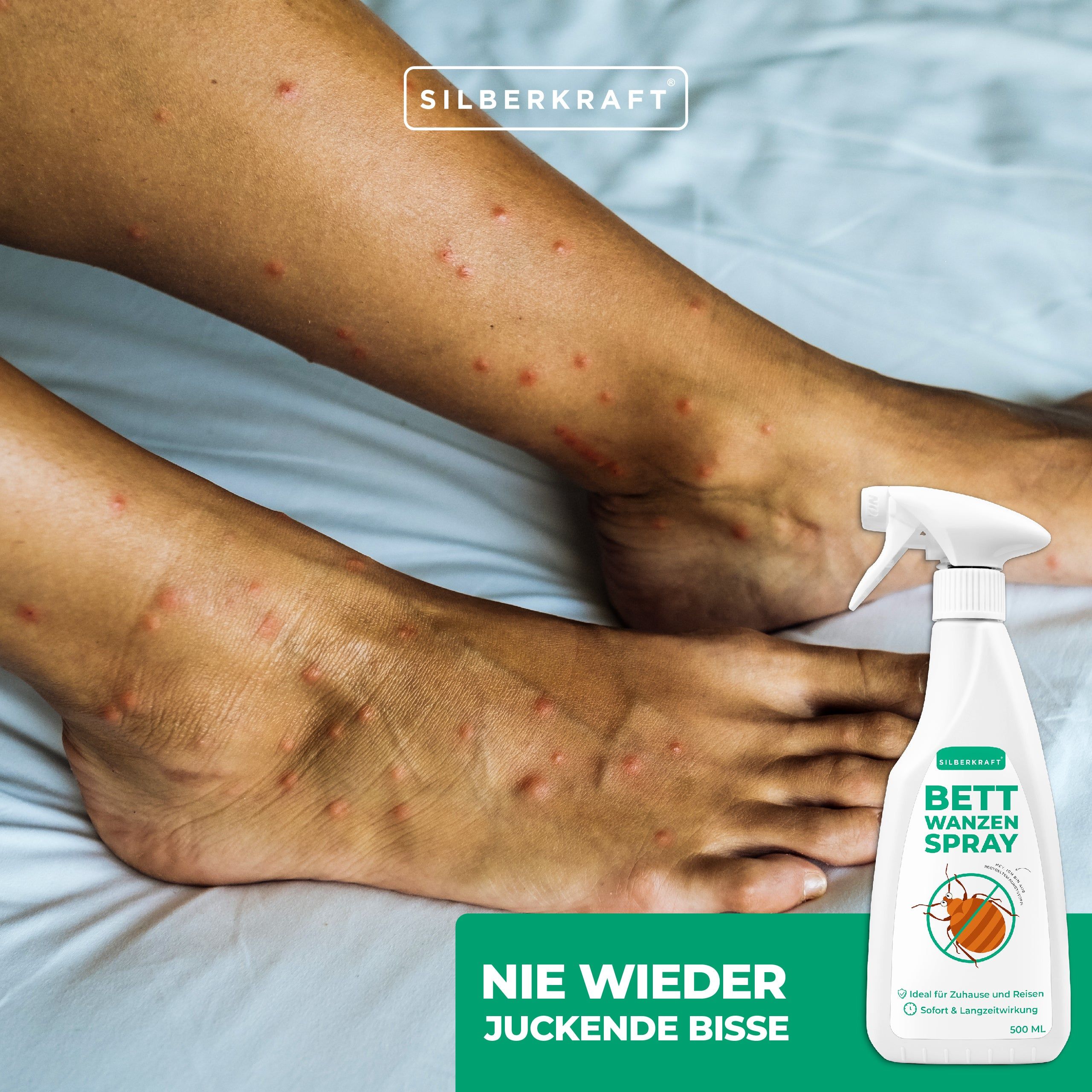 SILBERKRAFT Anti Bettwanzen Spray 4x500 ml - Shop Apotheke