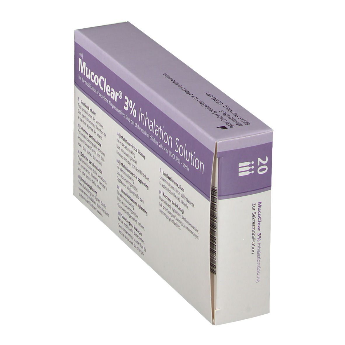 MucoClear® 3% Inhalationslösung 20x4 ml - Shop Apotheke