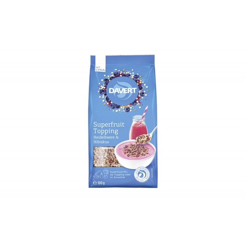 Davert - Superfruit Topping Heidelbeere & Hibiskus 100 g - Shop Apotheke