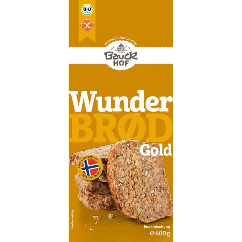 Bauckhof - Wunderbrød Gold glutenfrei Bio 600 g - Shop Apotheke