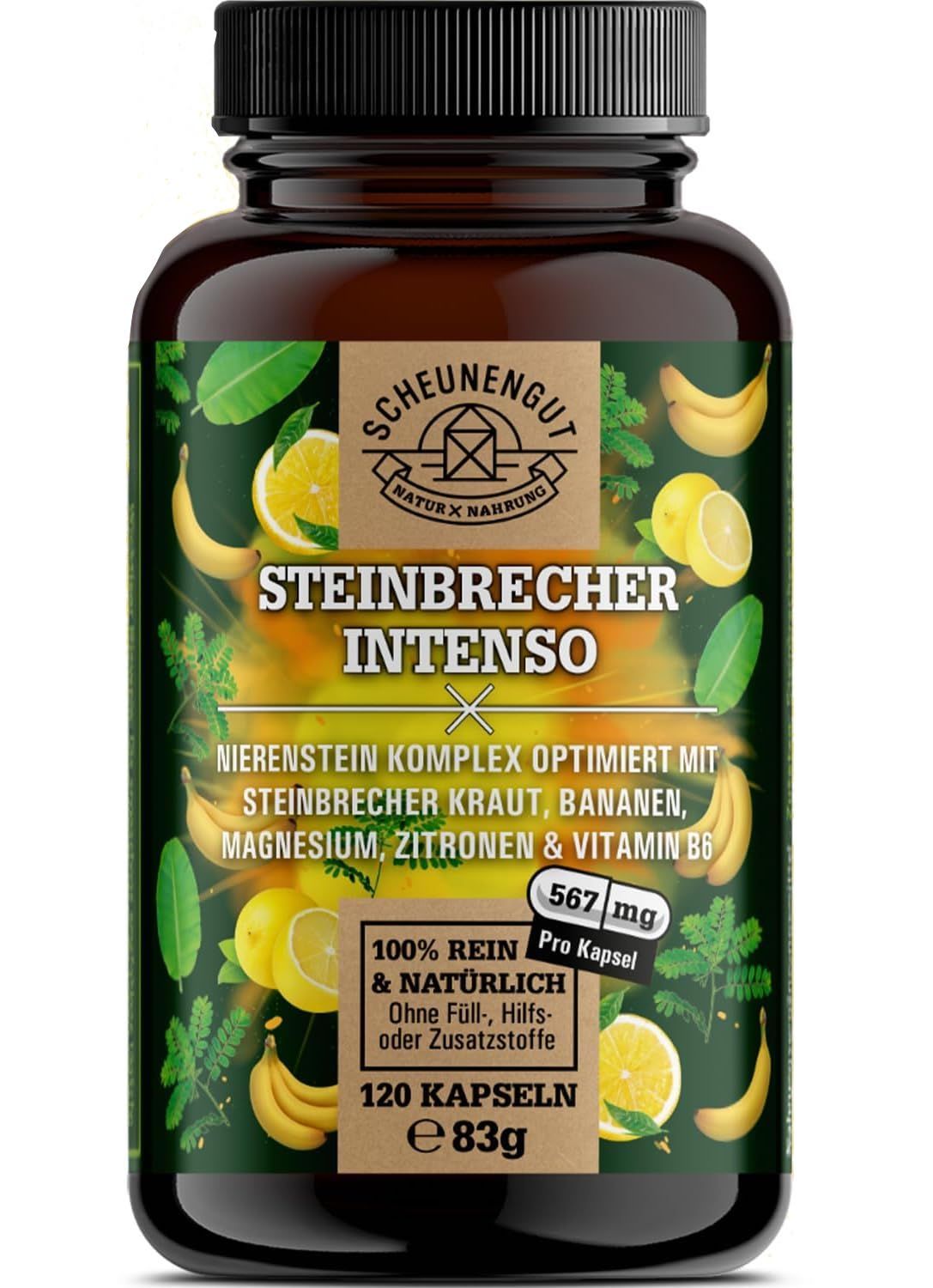 Scheunengut® Steinbrecher Intenso | Nierenstein Kapseln 120 St - Shop Apotheke