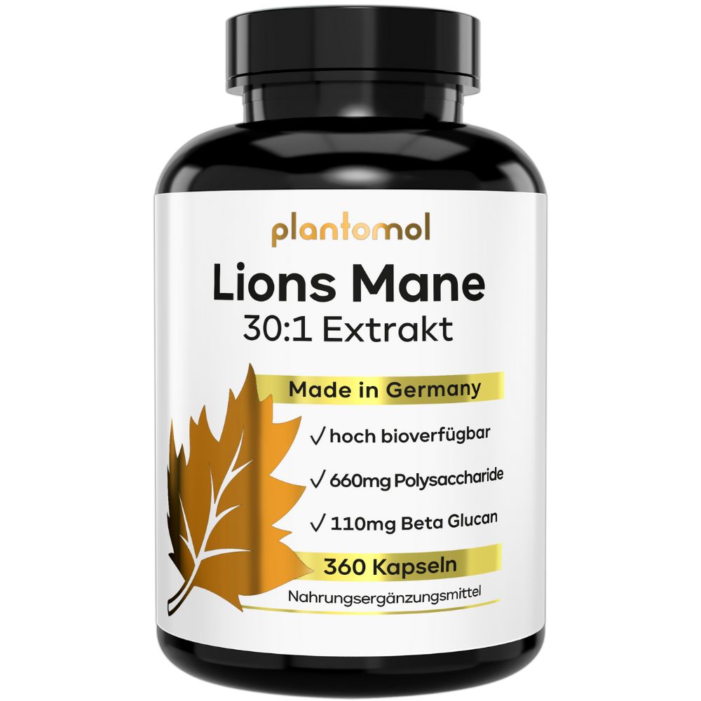 plantomol® Lions Mane Mushroom Kapseln 360 St - Shop Apotheke
