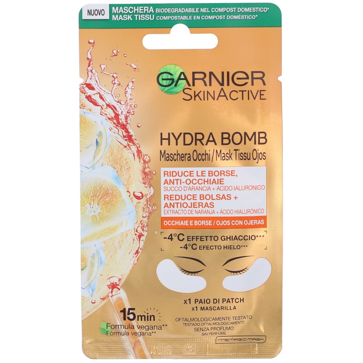 Garnier Skin Active Anti-Fatigue Eye Mask 2 Patches 31,8 g - Shop Apotheke