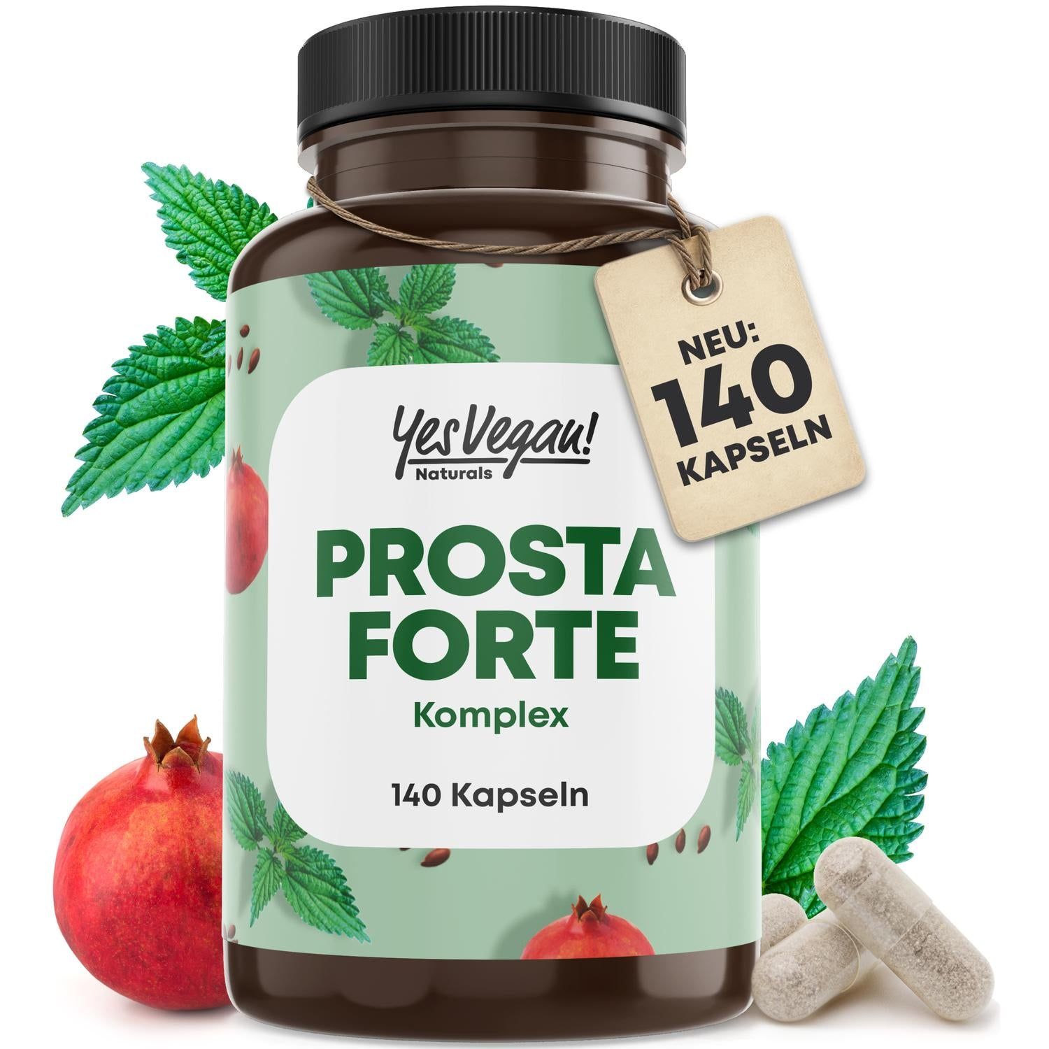 Prostata Kapseln hochdosiert (180 Kapseln) Komplex u.a. Kürbiskern Brennnessel Granantapfel ...