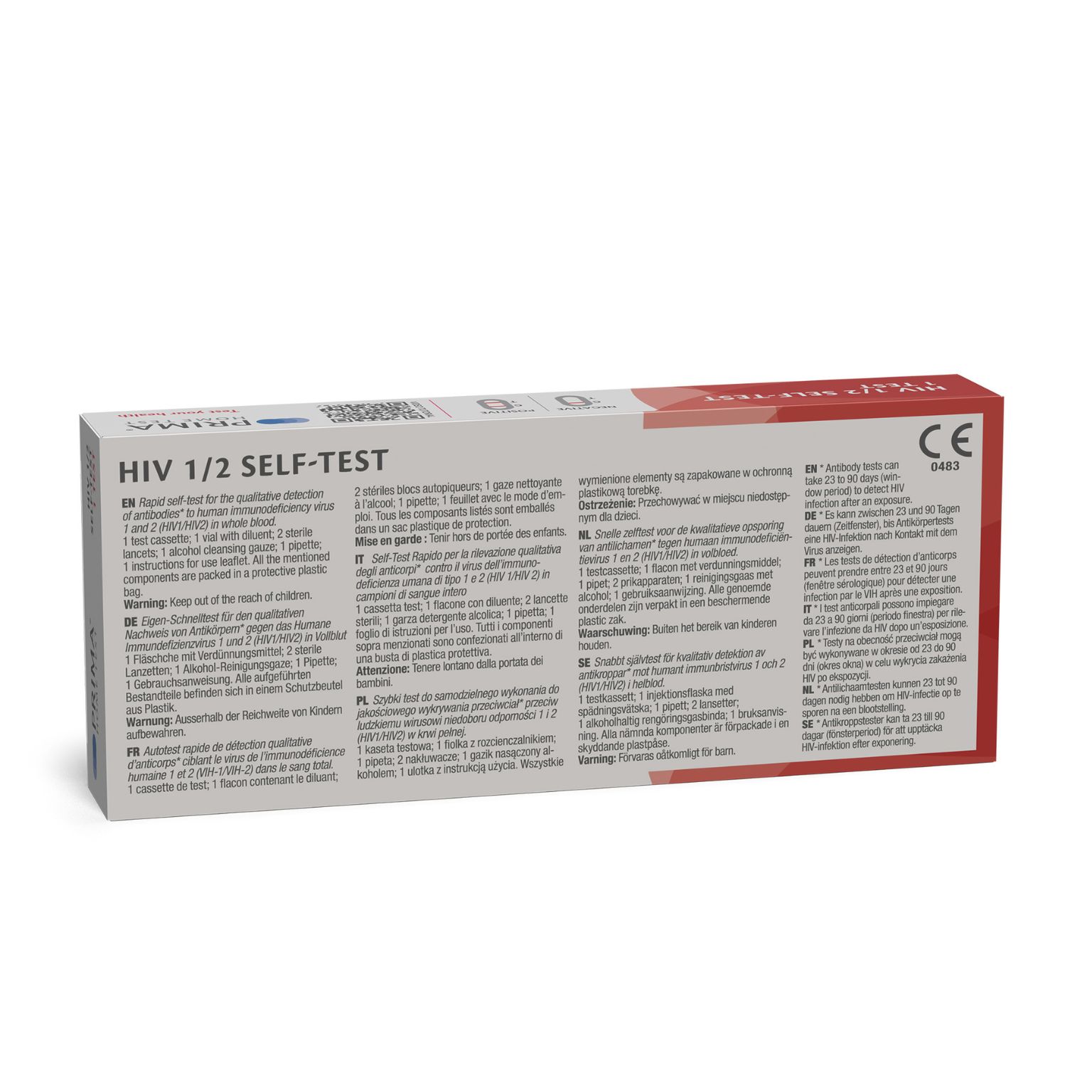 PRIMA LAB HIV 1/2 Self-Test 1 St - Shop Apotheke