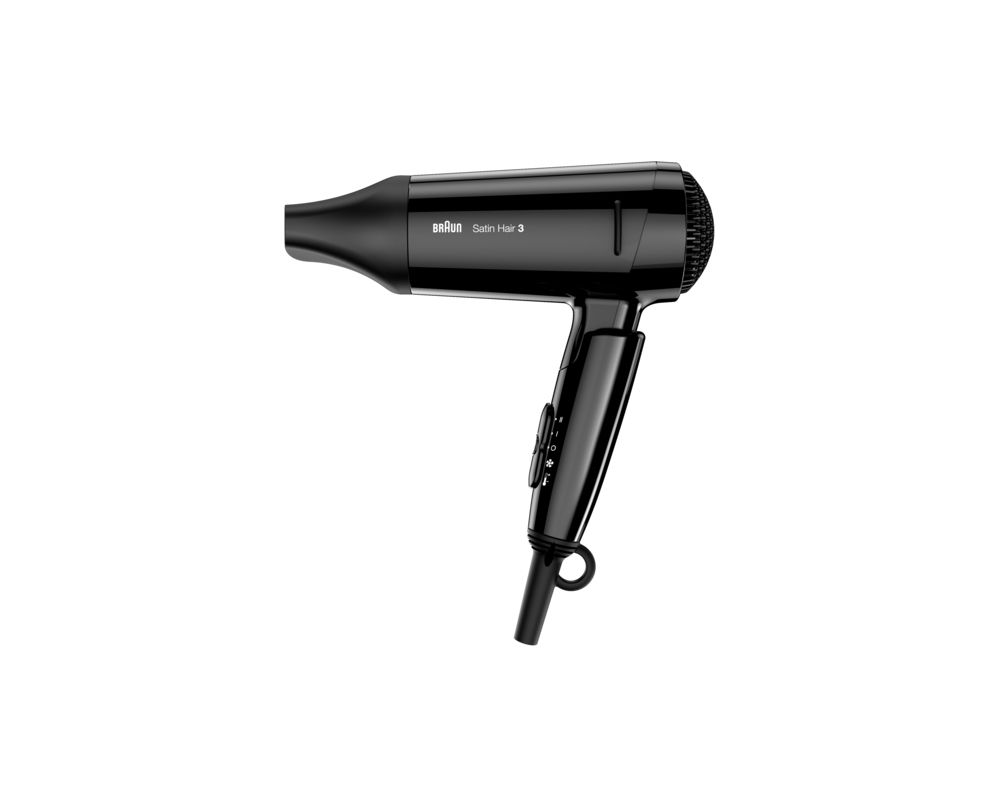 Braun - Haartrockner "Satin Hair 3 HD 350 Style&Go" in Schwarz 1 St ...