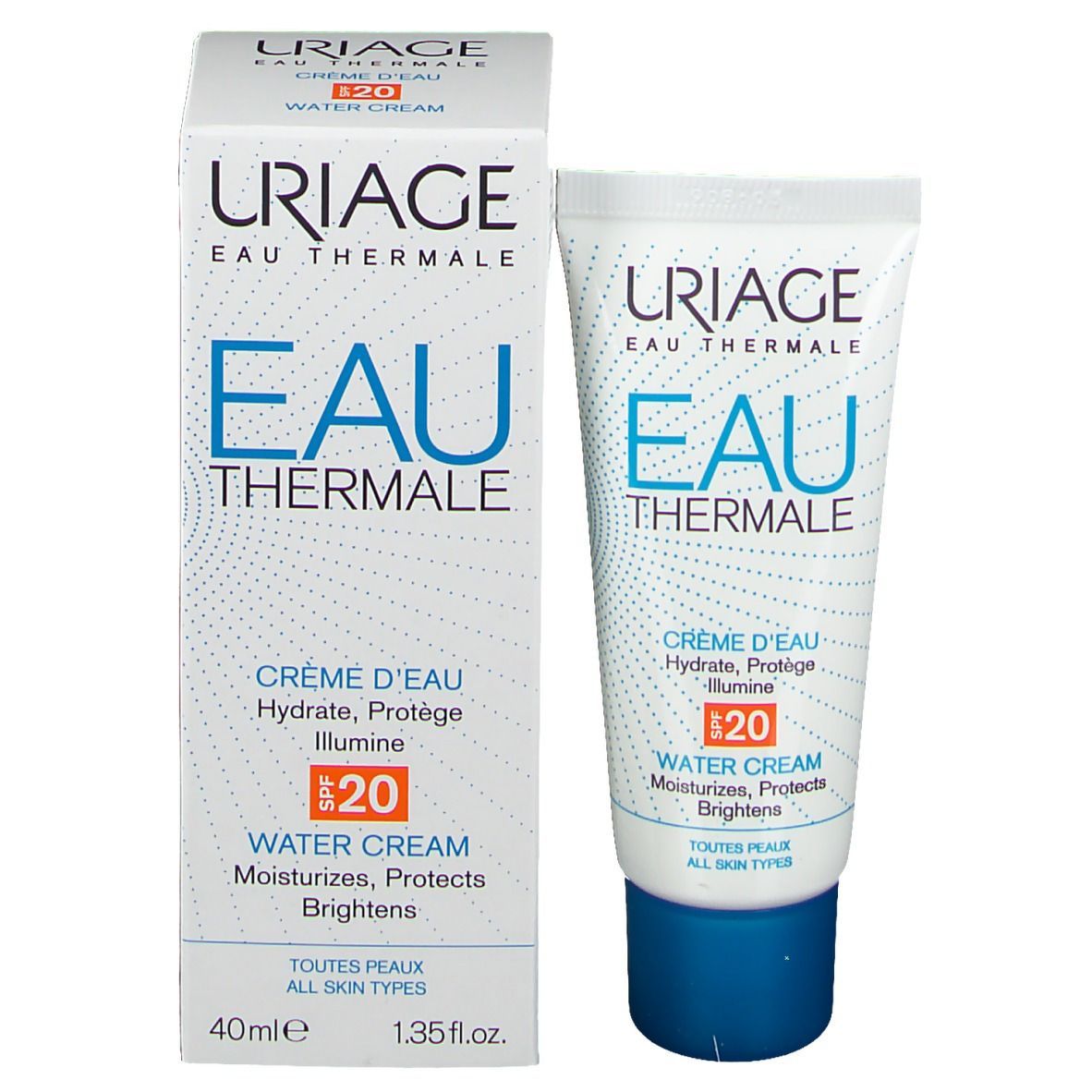 URIAGE EAU THERMALE Water Cream SPF20 / leichte UV-Feuchtigkeitspflege ...