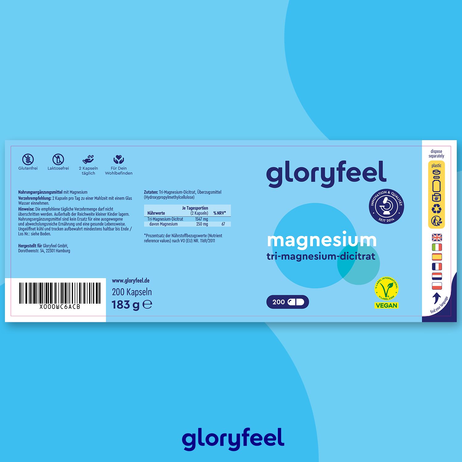 gloryfeel® Magnesium 200 St - Shop Apotheke