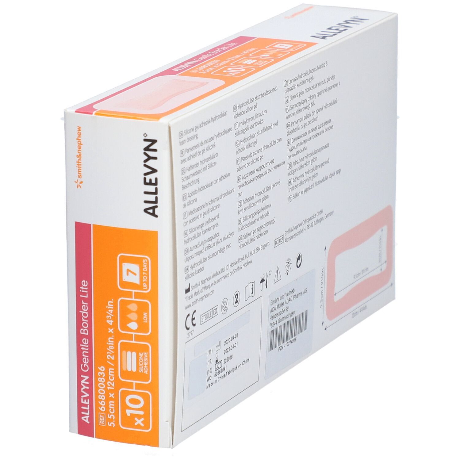 ALLEVYN GENTLE BORDER LITE 10 St - Shop Apotheke