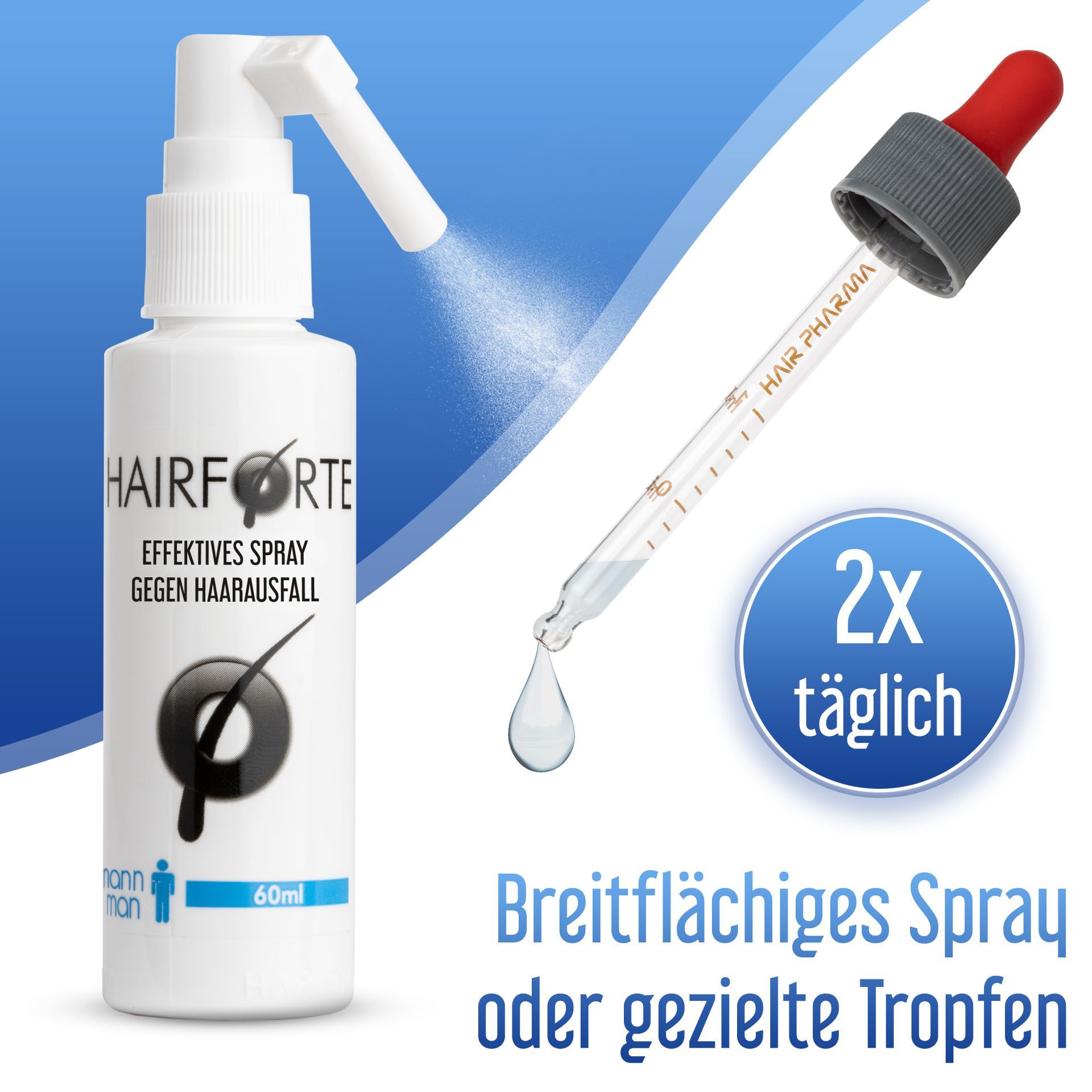 Hairforte Spray 3% Procapil gegen Haarverlust DHT Blocker 60 ml - Shop ...
