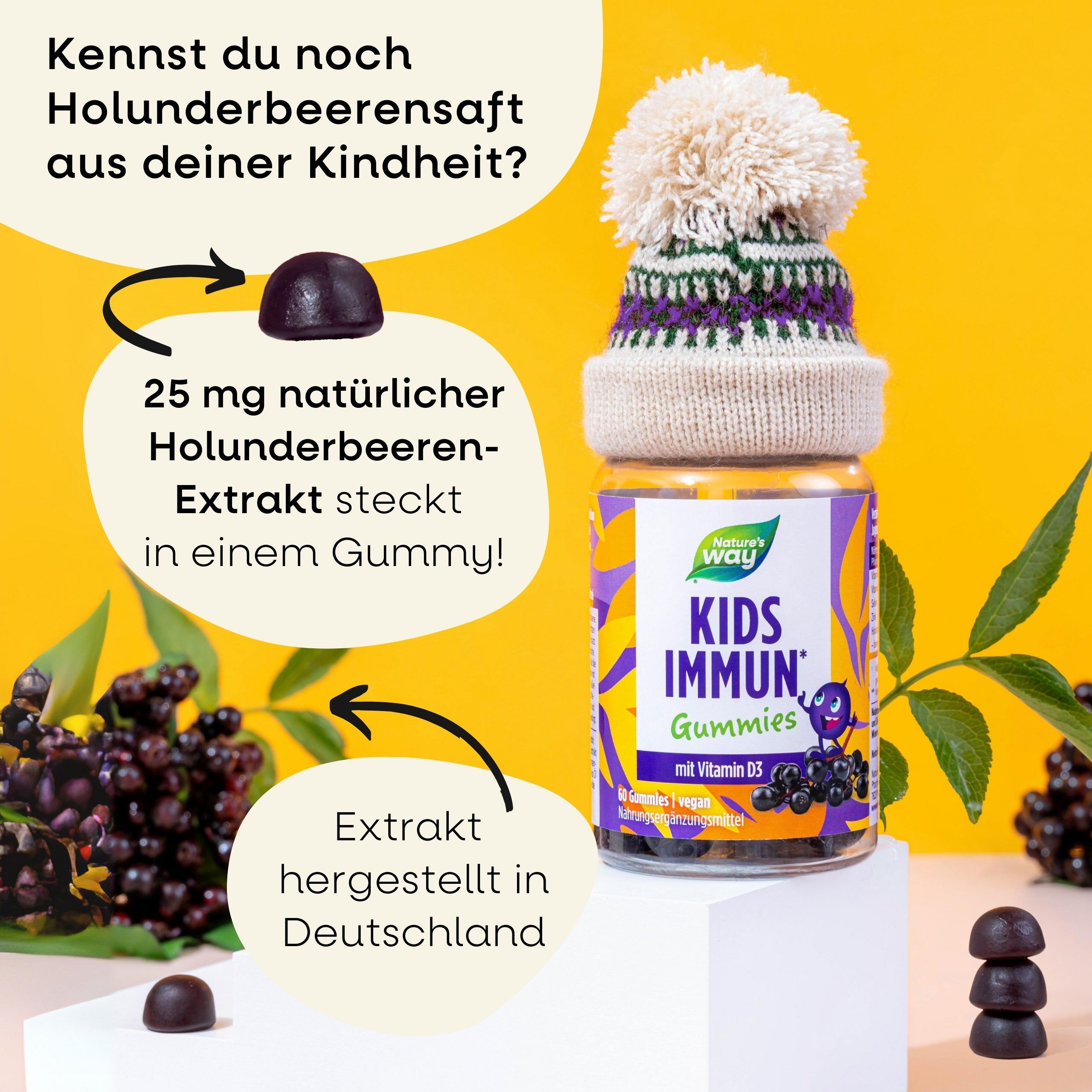 Nature's Way Kids Immun Gummies I Multivitamin Komplex Gummibärchen mit ...