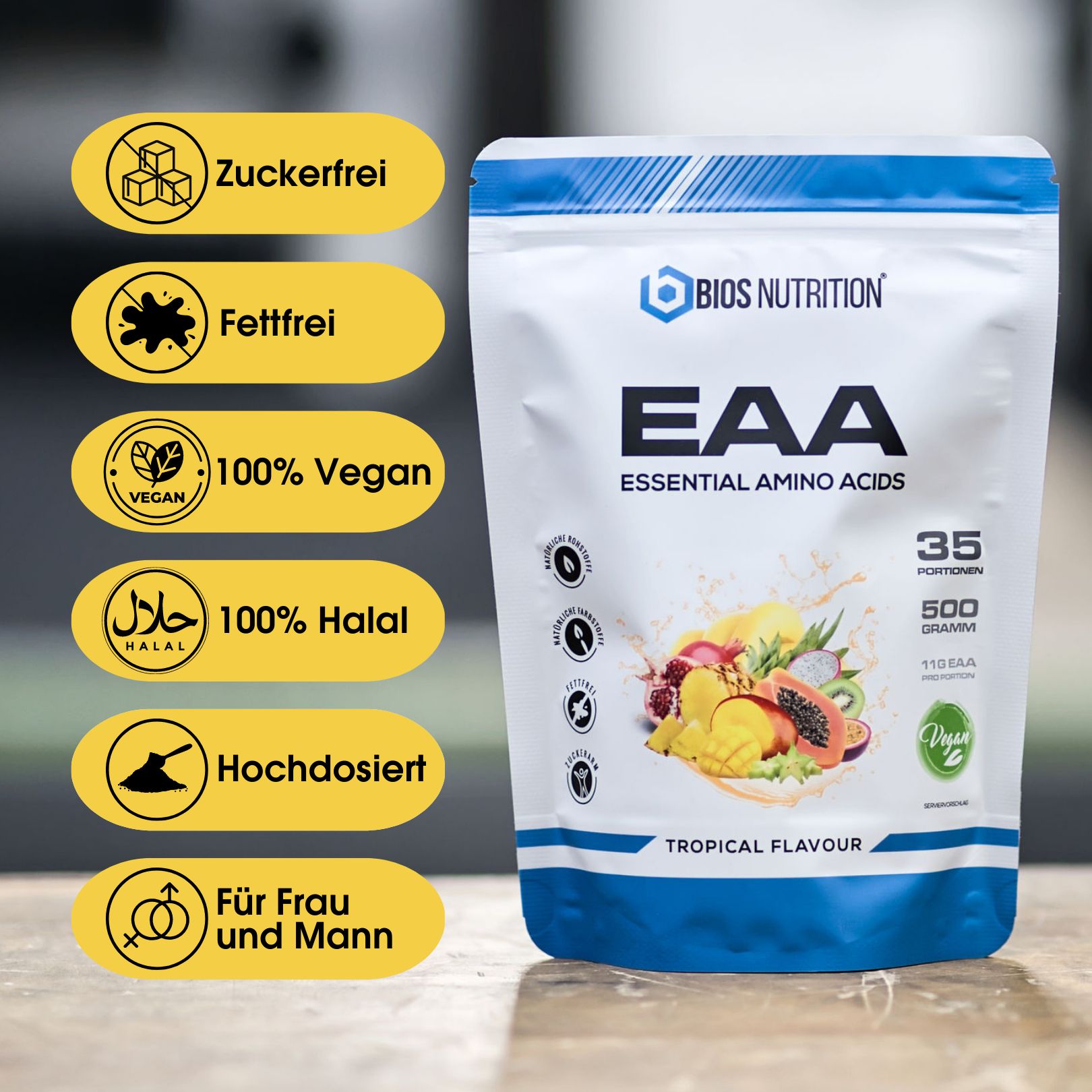 Bios Nutrition EAA Pulver - essentielle Aminosäuren - ohne schlechten ...