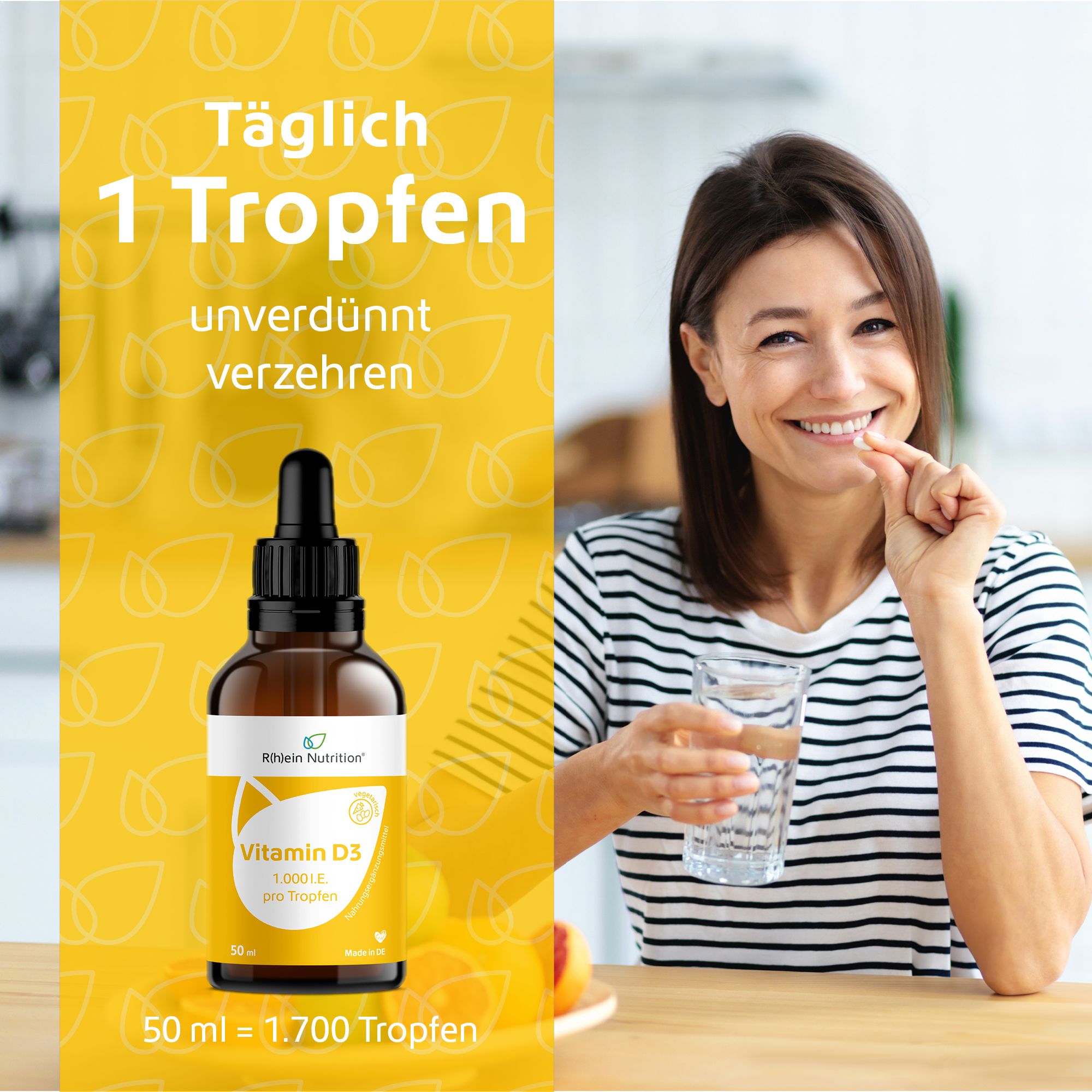 R(h)ein Nutrition Vitamin D3 1.000 I.E. pro Tropfen 2x50 ml - Shop Apotheke
