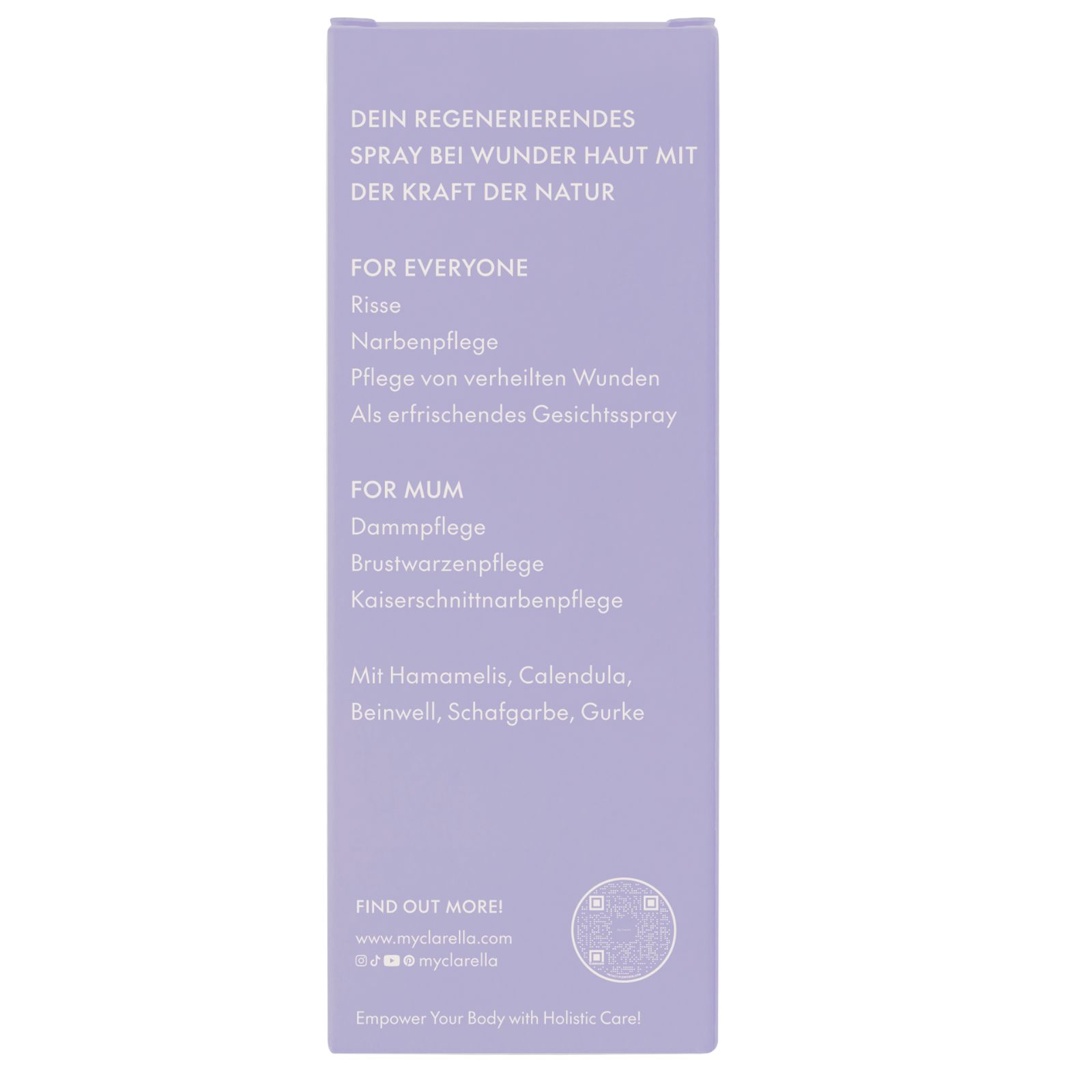MyClarella The Herbal Recovery Spray - Regenerationsspray / Intimpflege ...