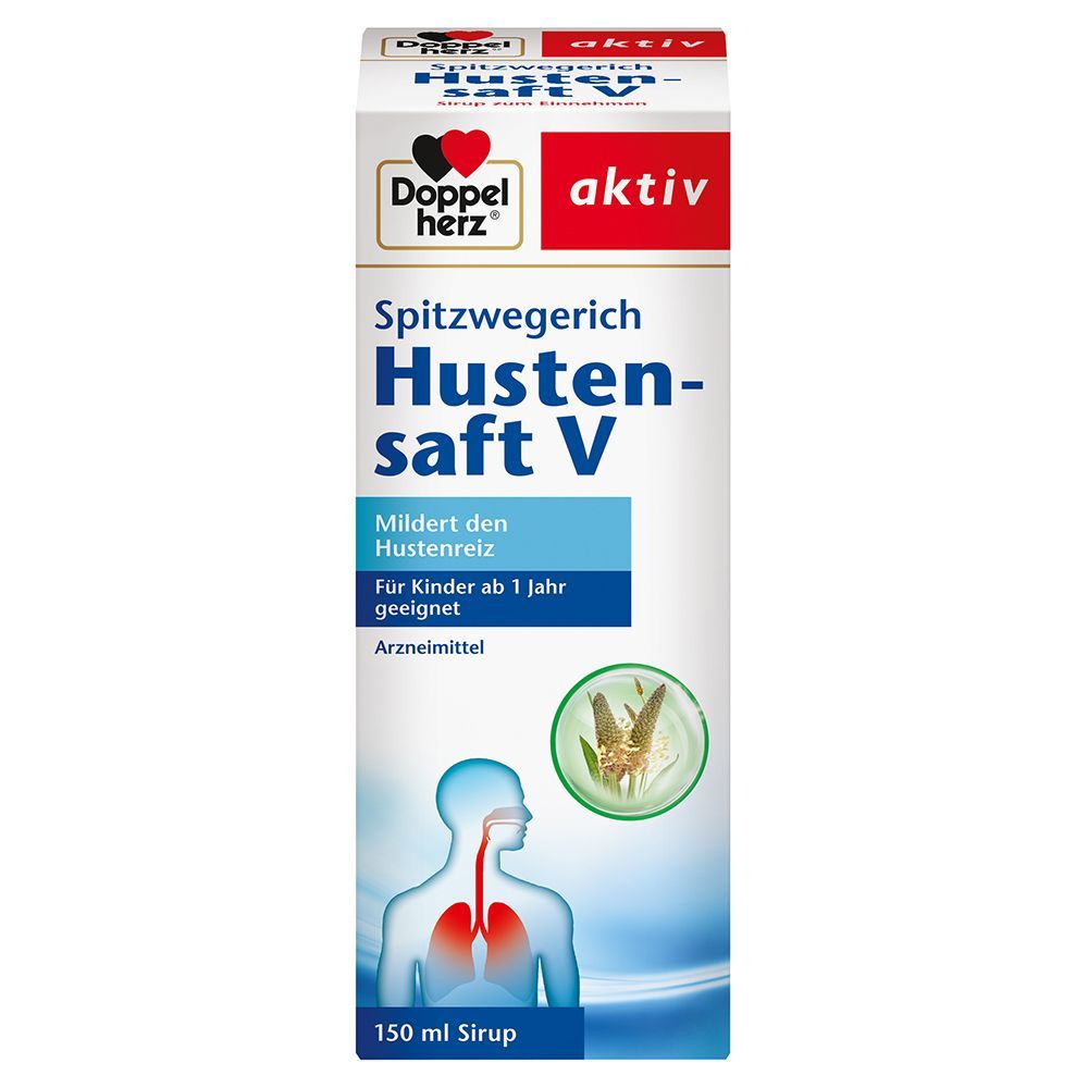 Doppelherz® Spitzwegerich Hustensaft V 150 ml - Shop Apotheke