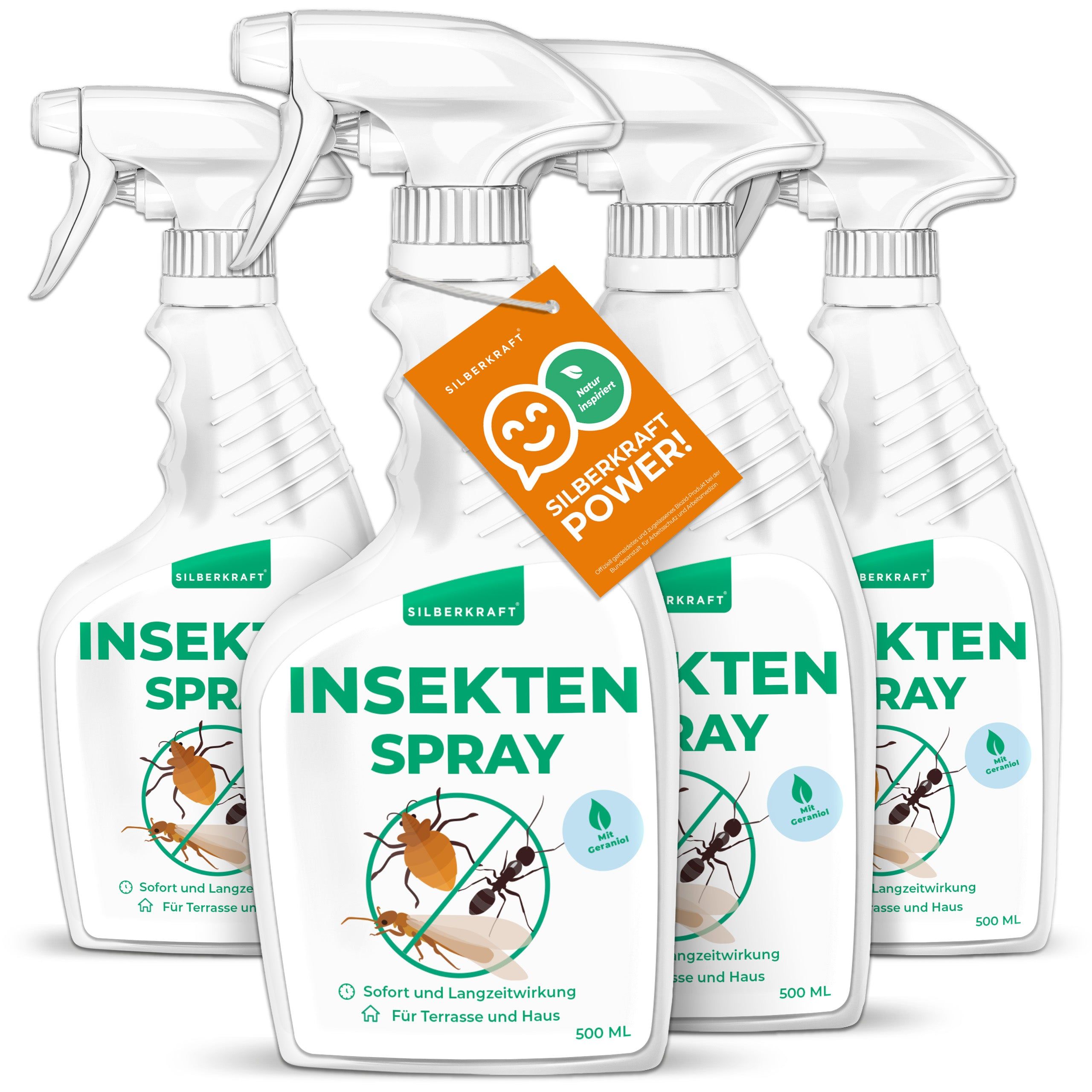 SILBERKRAFT Universal Insektenspray 4x500 ml - Shop Apotheke